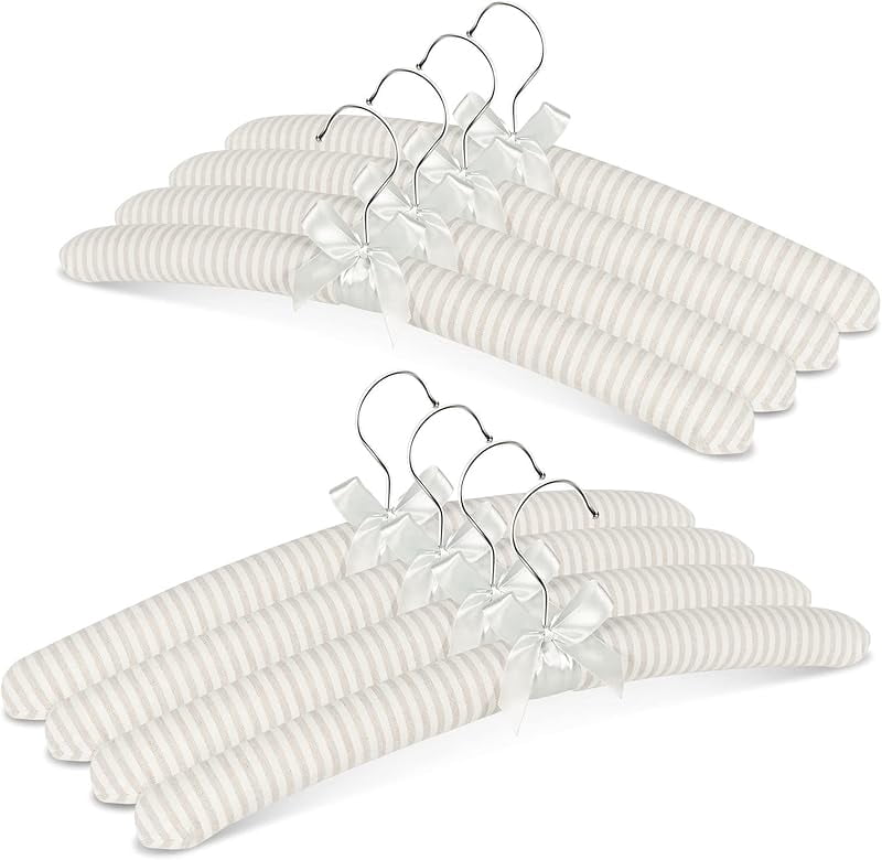 Padded Hangers for Women Clothing Men Sweaters, 17 Inches Satin Coat ...