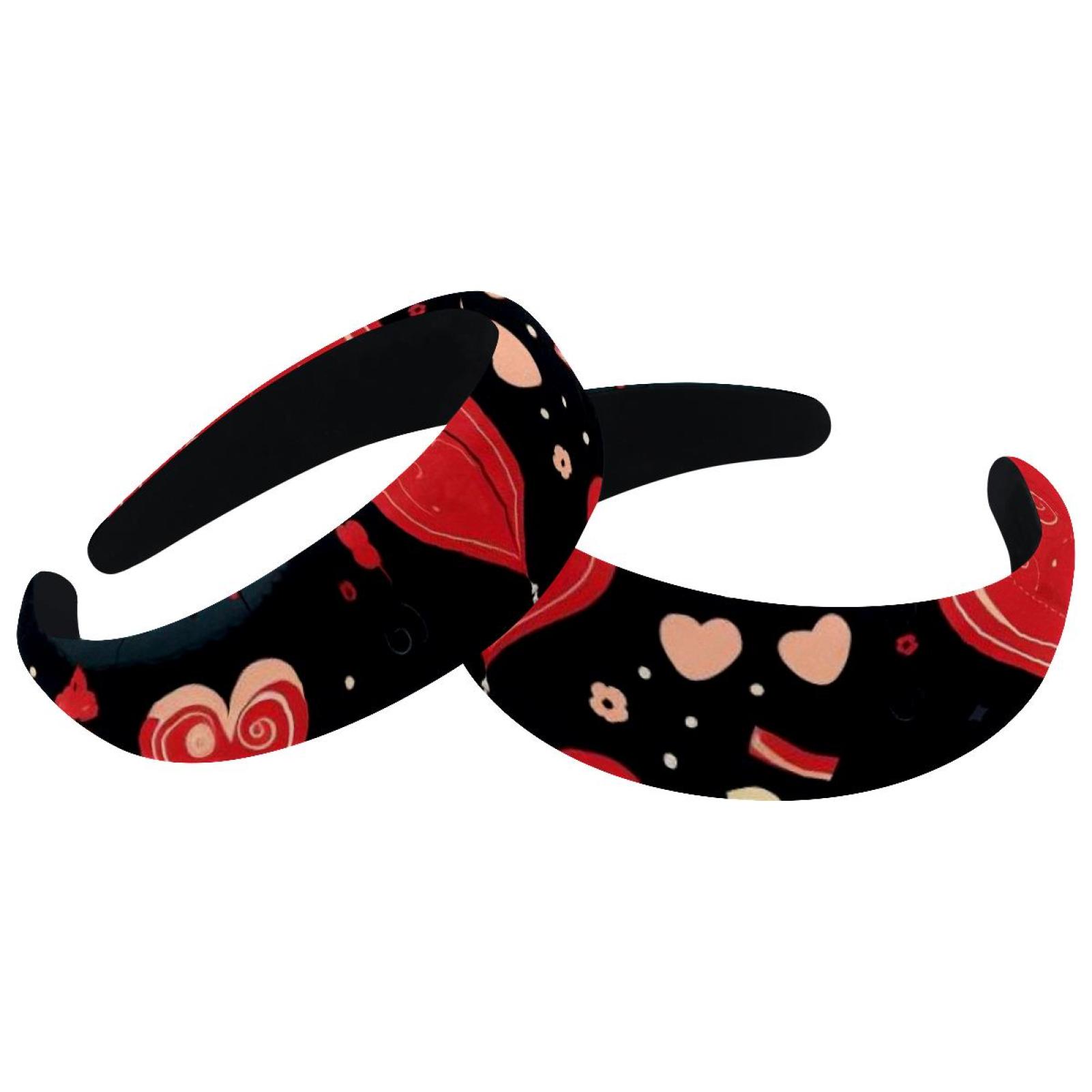 Padded Headbands for Women, Valentine's Day Love Heart Headband for ...