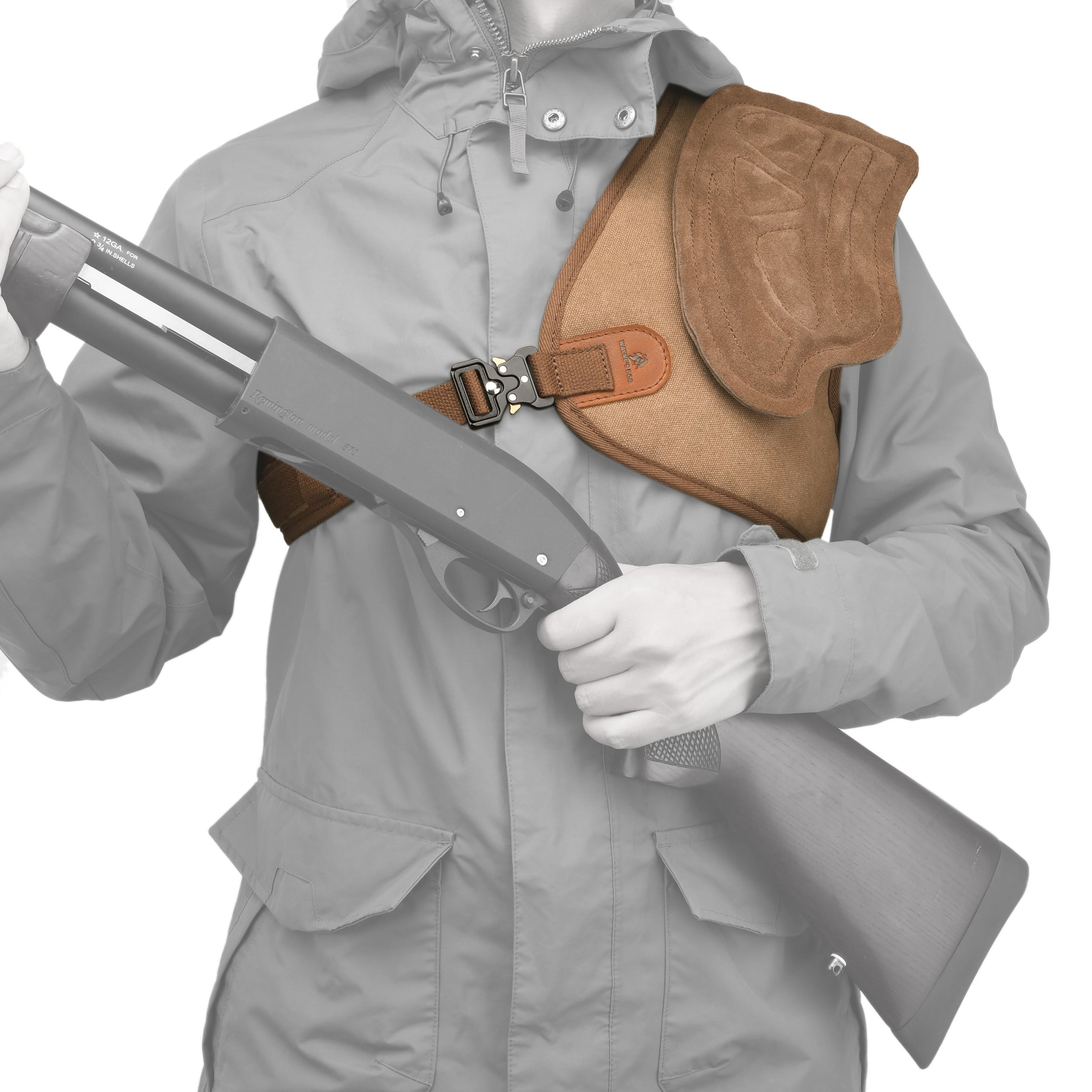 Padded Leather Adjustable Rifle Shotgun Field Shield Leather Archery ...