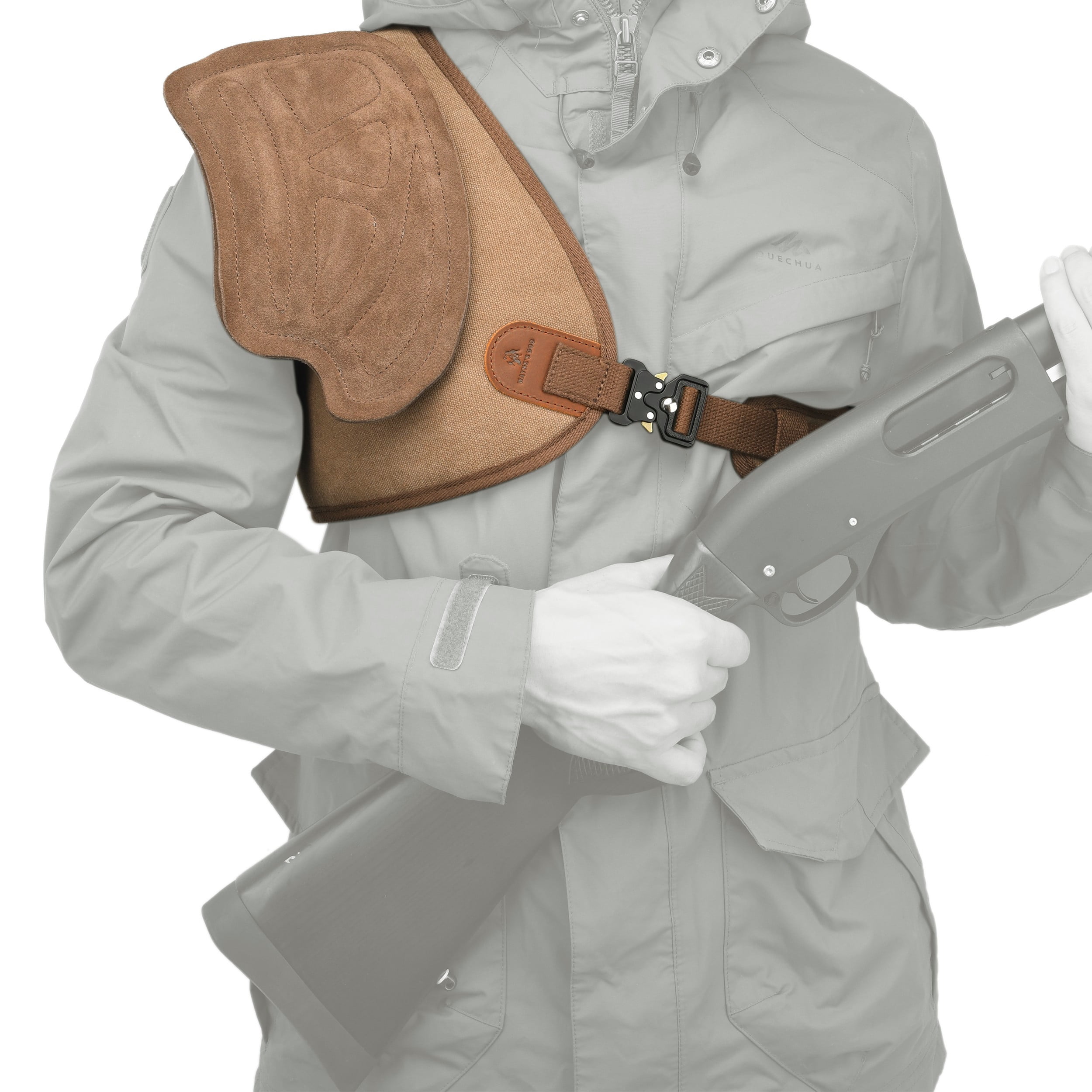 Padded Leather Adjustable Rifle Shotgun Field Shield Leather Archery ...