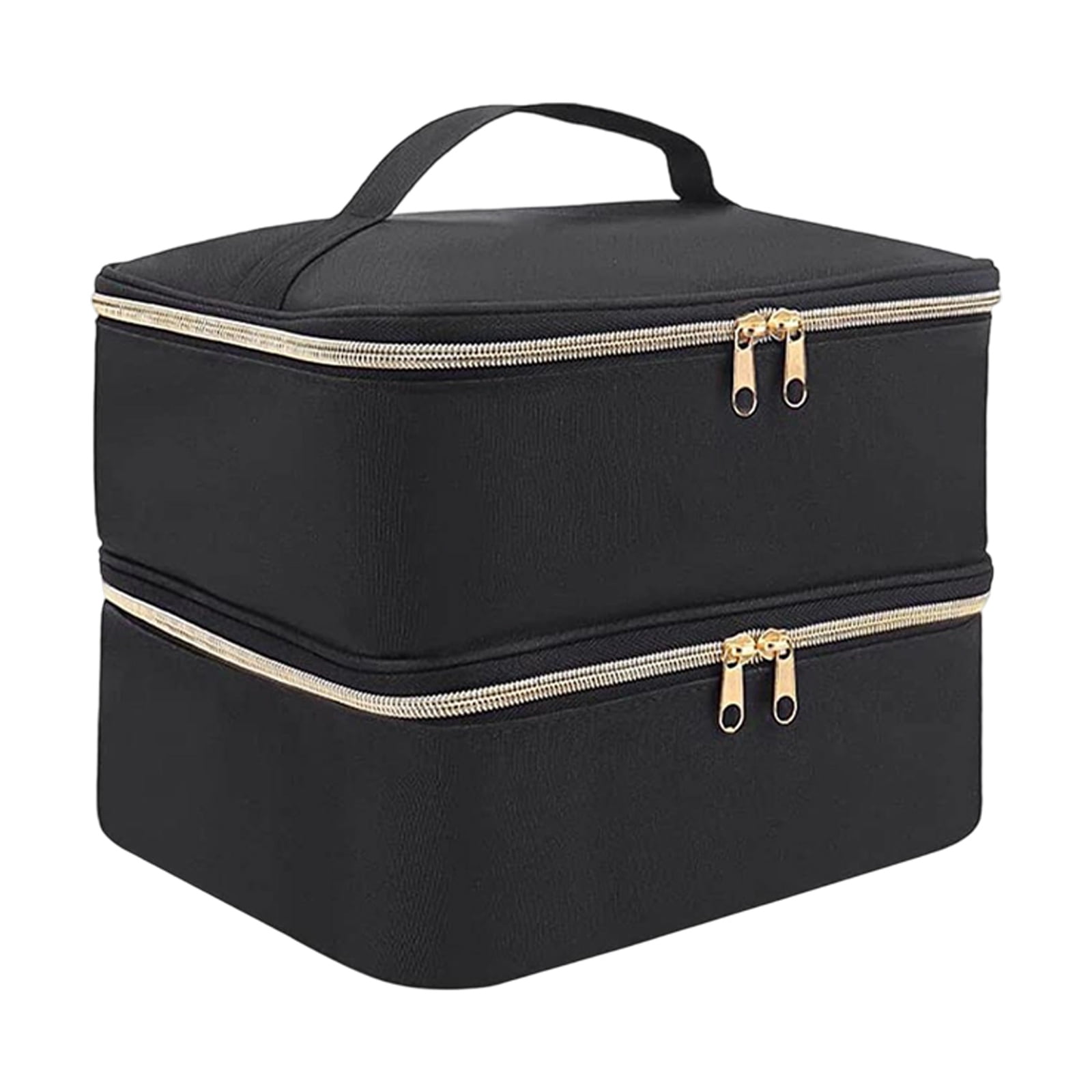 Padded Nails Polish Organizers Bag Double Layer Storage for Bottles ...