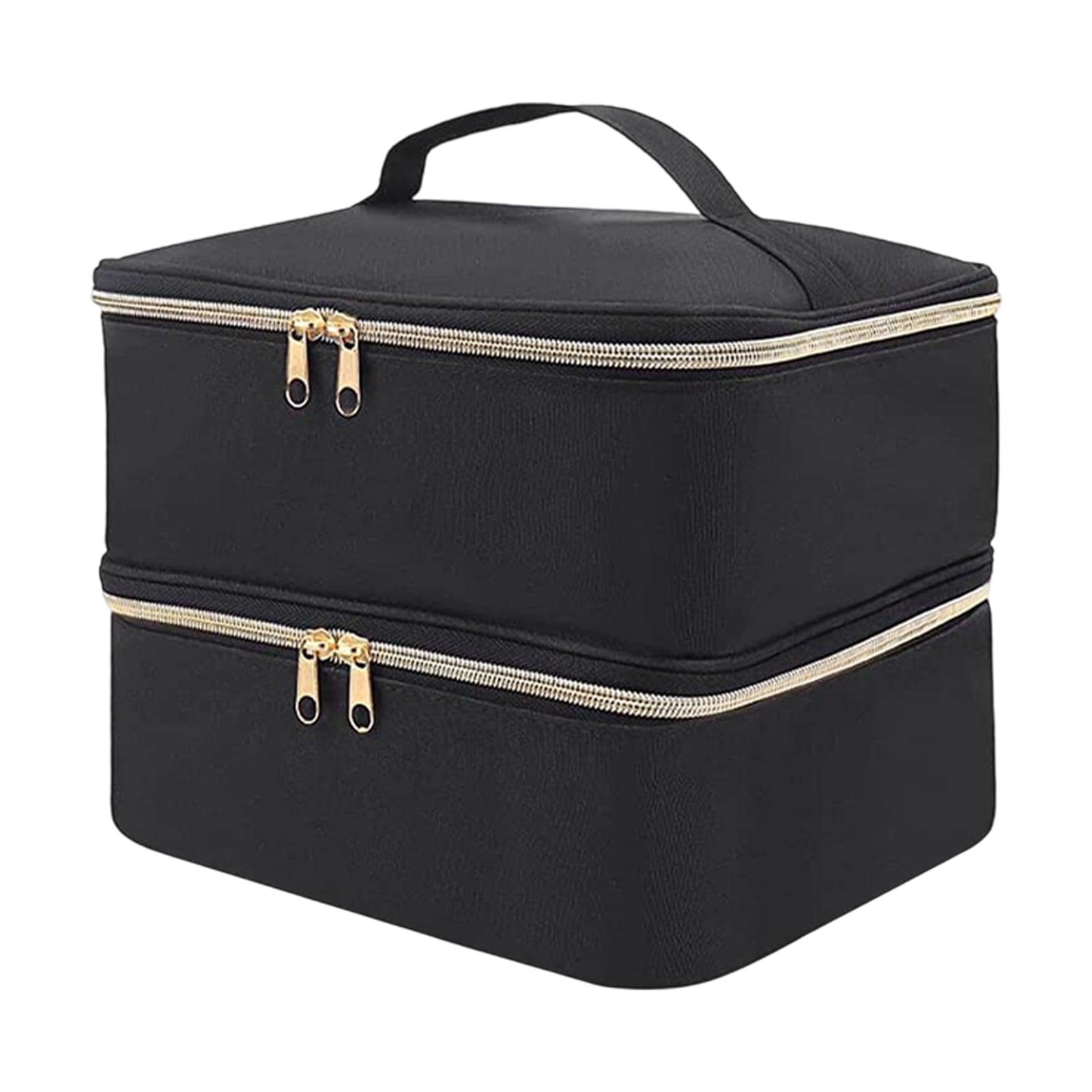 Padded Nails Polish Organizers Bag Double Layer Storage for Bottles ...
