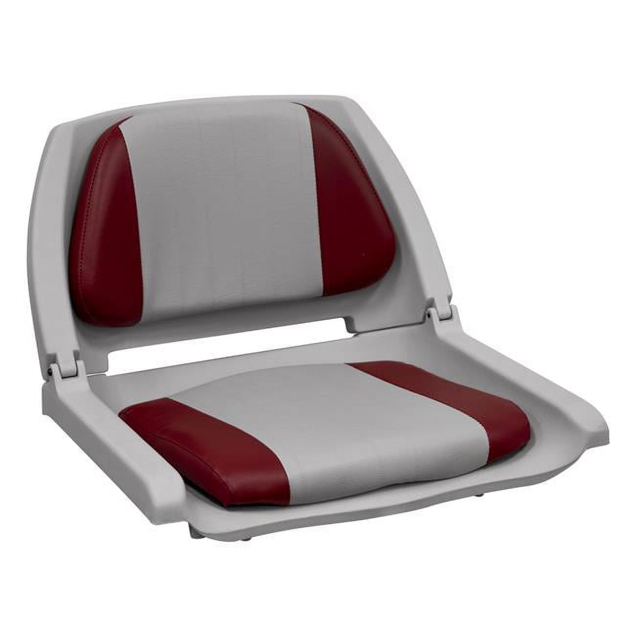 Padded Plastic Fold Down Chair, Gray & Red - Walmart.com