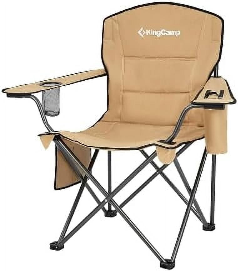 Padded Portable Outdoor Folding Lounge Chairs with Built in Cupholder ...