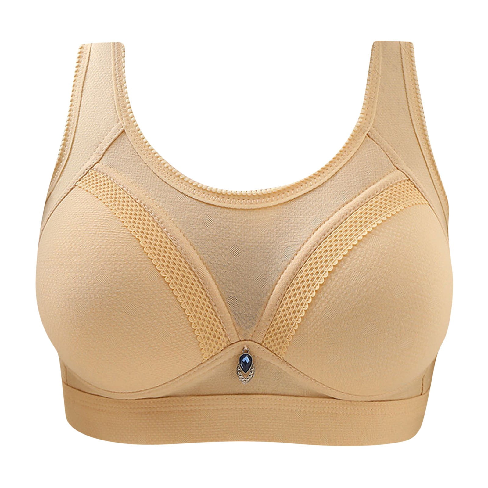 Padded Sports Bra Women Seamless Bra Feature V-Neck Demi & Balconette ...