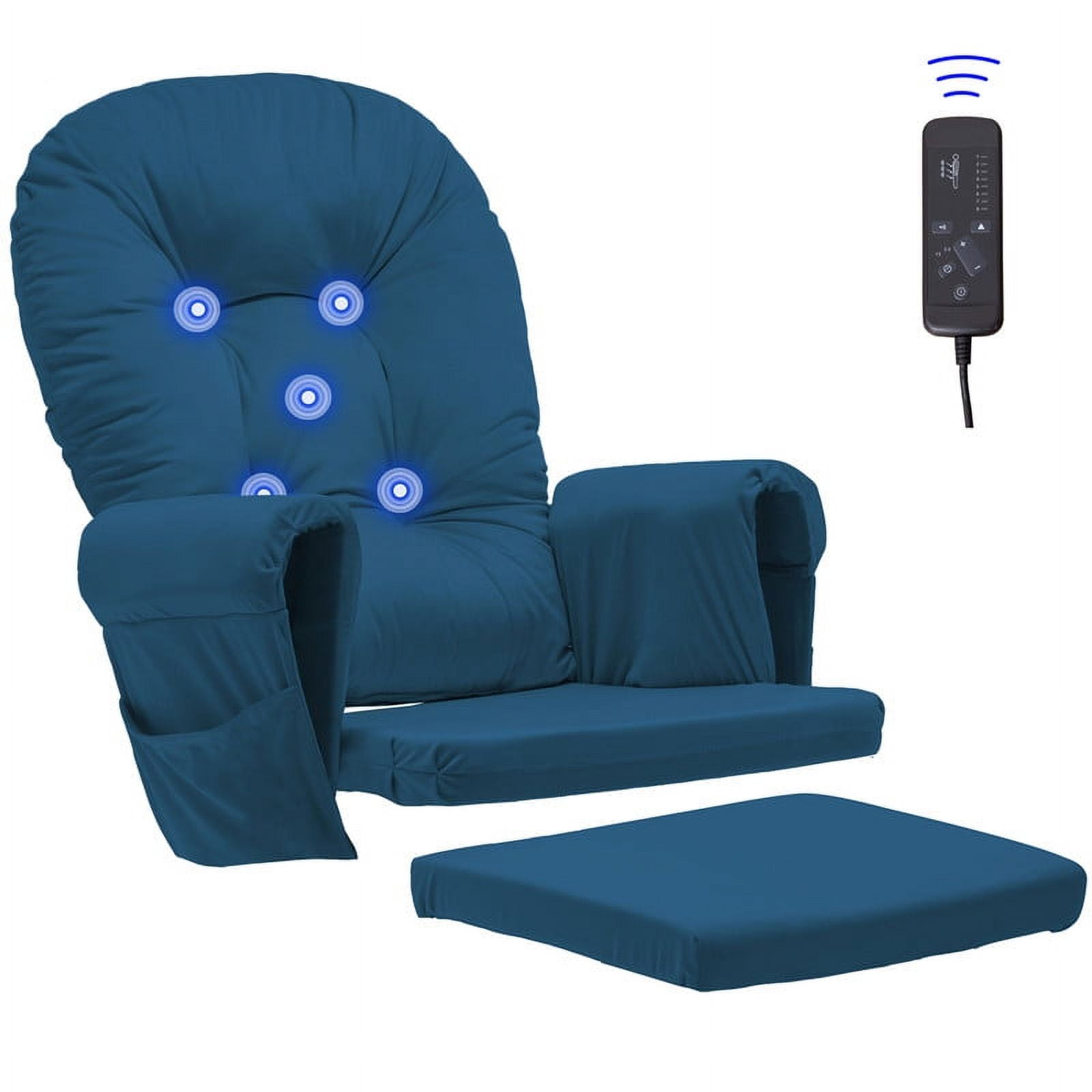 Paddie Massage Glider Rocker Cushions, Velvet Washable Tie-Down Design ...