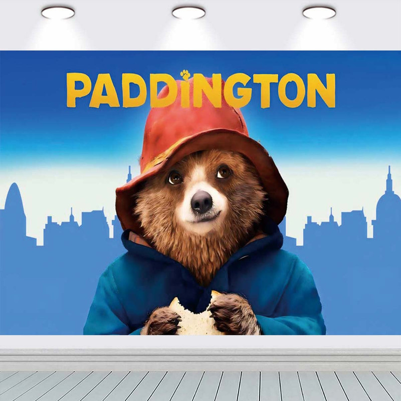 Paddington Bear Taspestry Wall Decor Birthday Banner Backdrop ...
