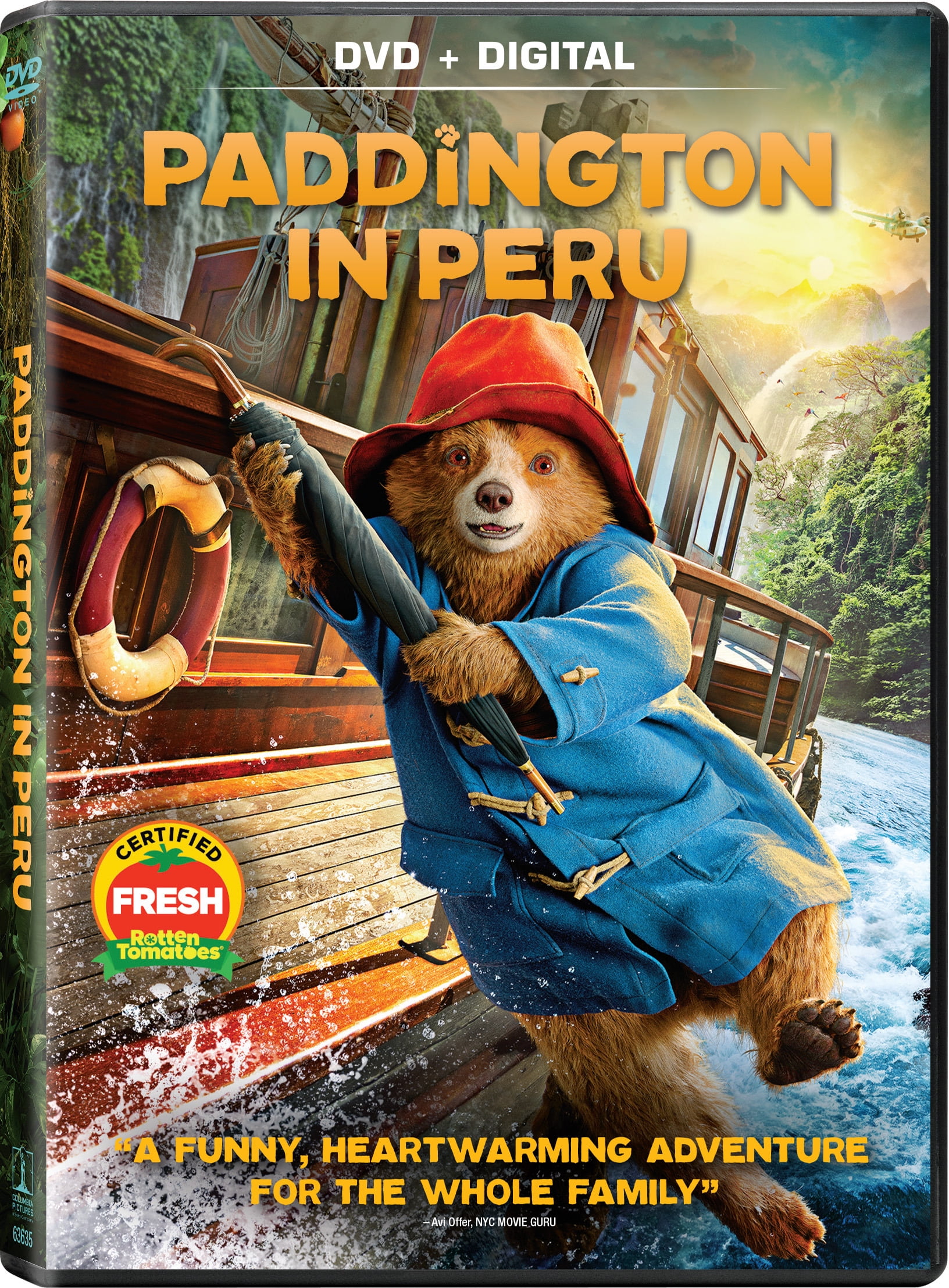 Free Shipping! Sony Paddington in Peru DVD, Digital Copy, Action Adventure Jungle Mystery ...