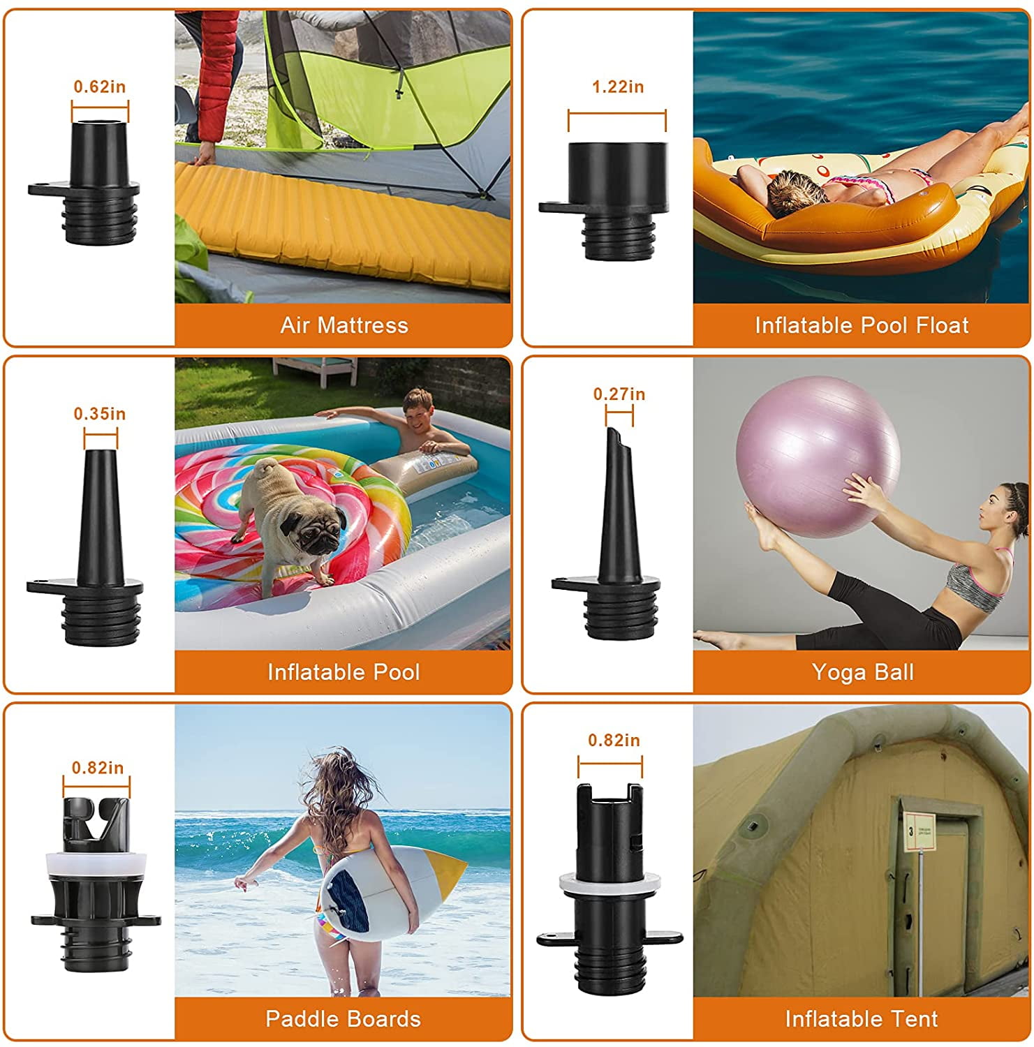 Paddle Board Pump, 20PSI Digital Electric Air Pump for Inflatables Sup ...