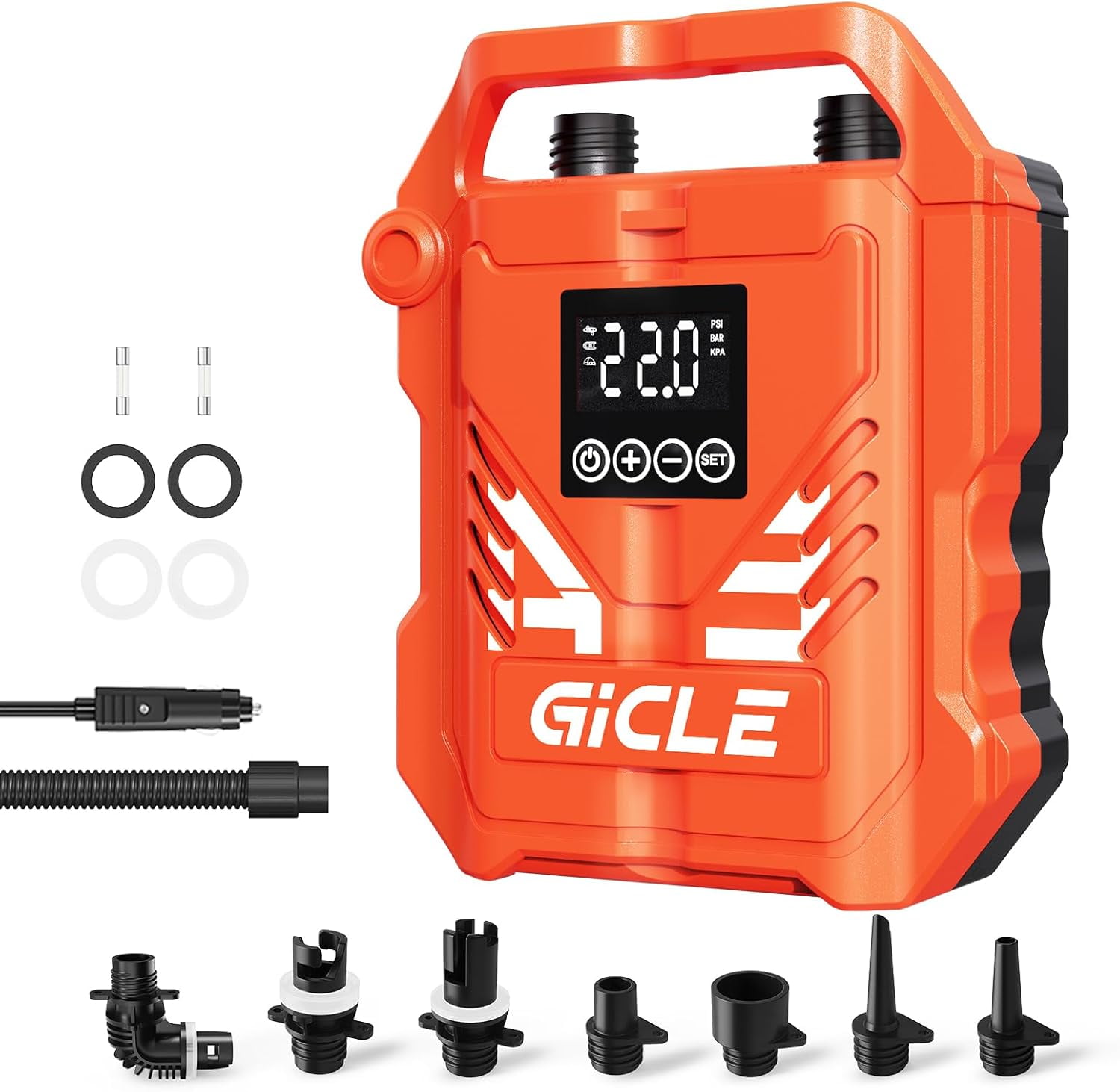 Paddle Board Pump Electric Portable with 12V DC Car Connector,22PSI ...