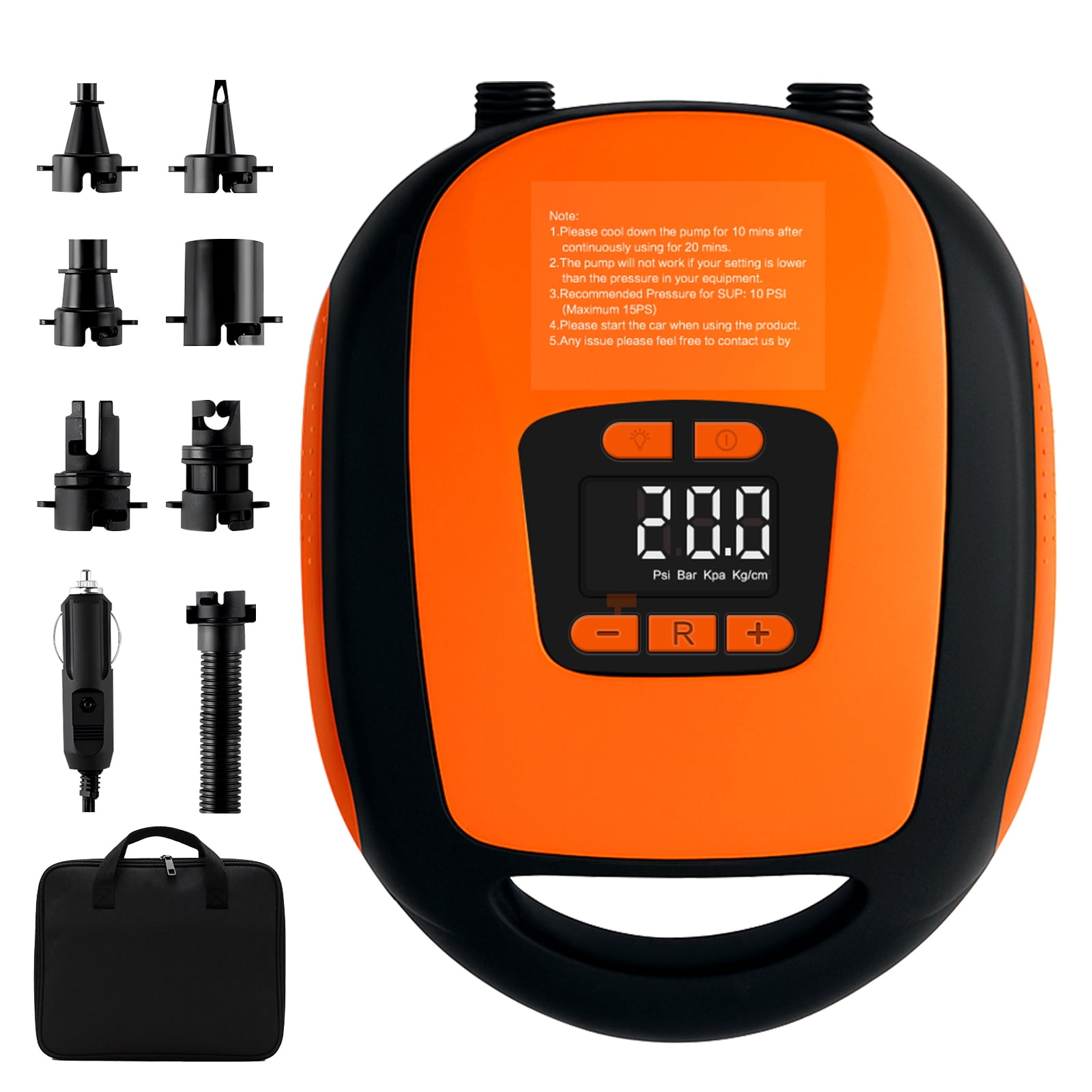 Paddle Board Pump, VACHAN SPORTS Electric Portable SUP Pump for ...