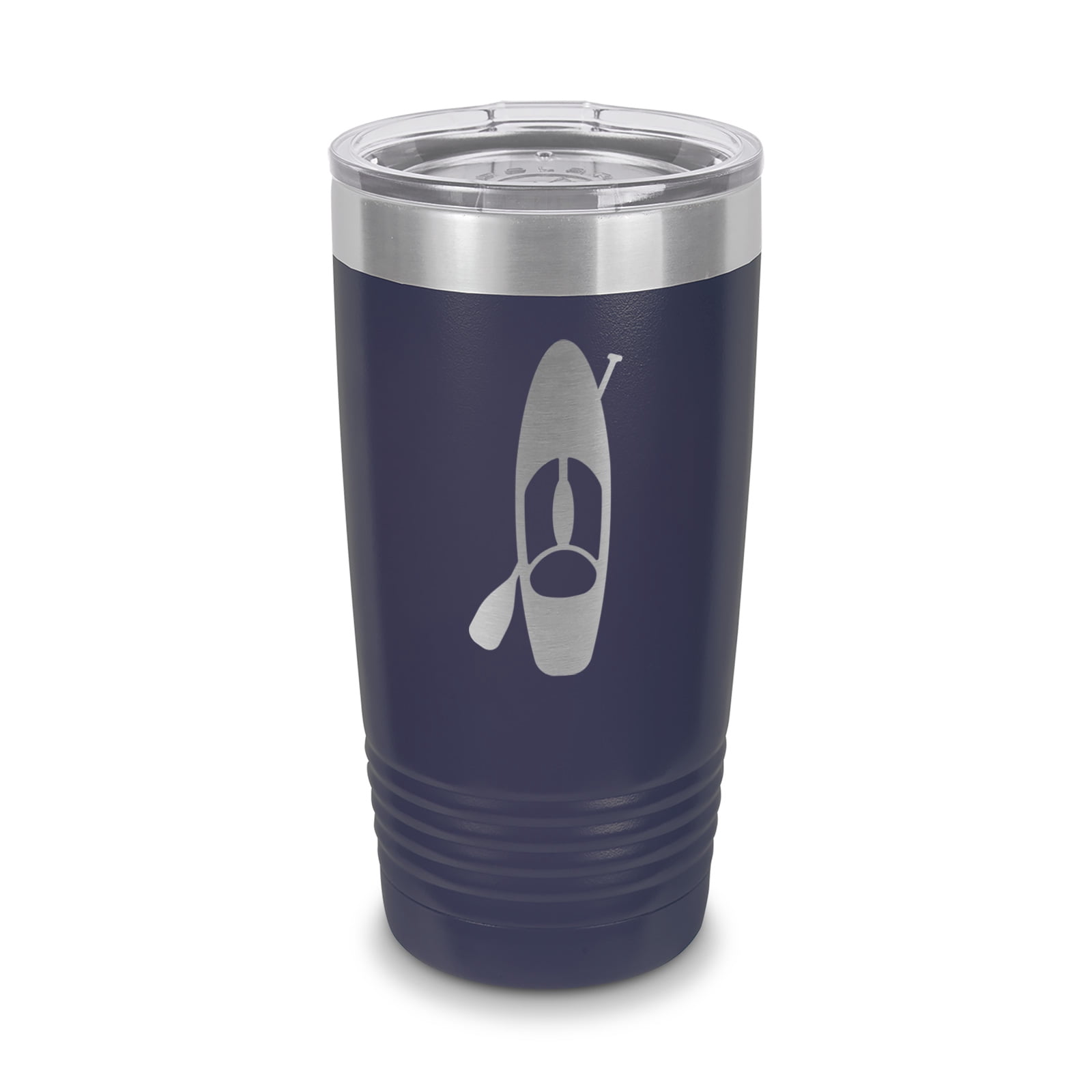 Paddle Board and Paddle Tumbler 20 oz - Laser Engraved w/ Clear Lid ...