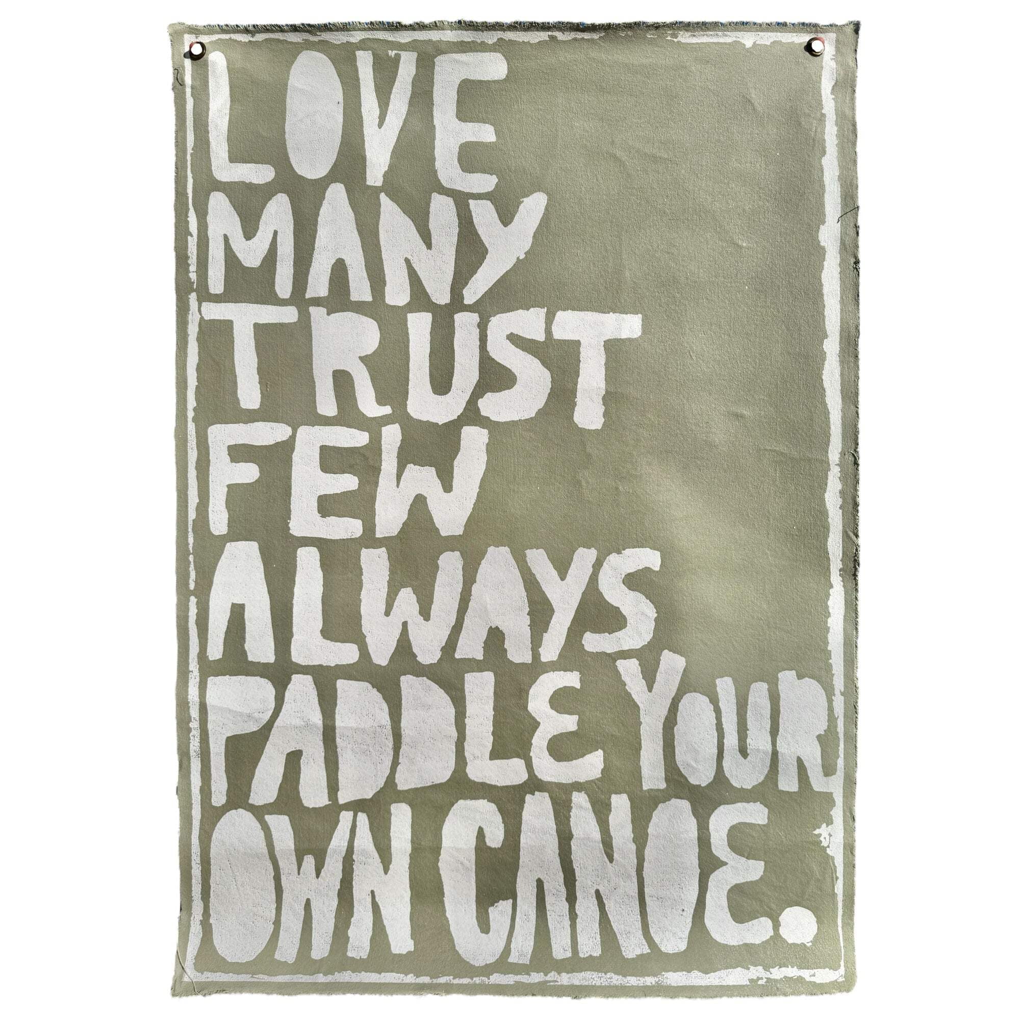 Paddle Your Own Canoe Hand Painted Wall Tarp - Walmart.com