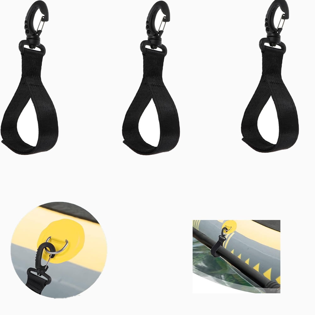 Paddling Accessories,Nylon Kayak Paddle Leashes,Set of 6 Clip Holders ...