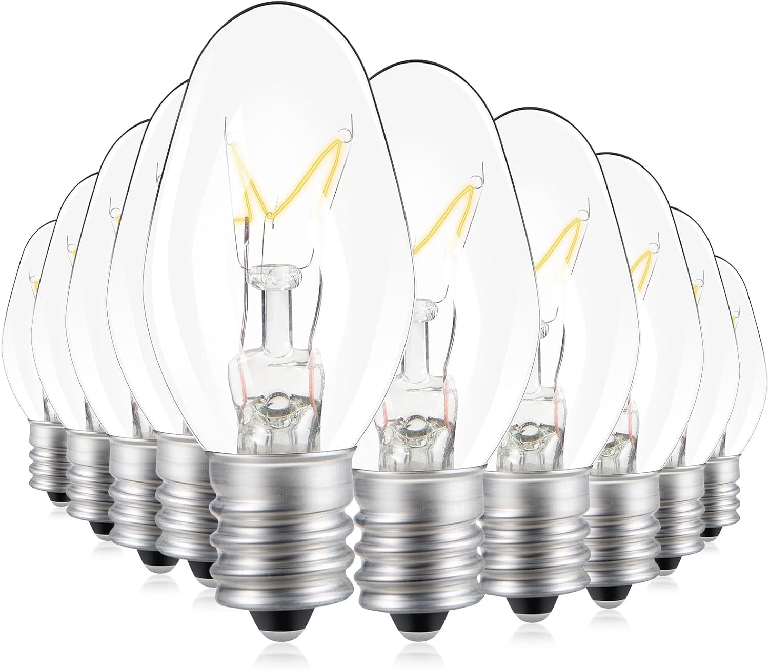 Paddsun 12Packs Flea Trap Bulbs - C7 E12 Night Light Replacement ...