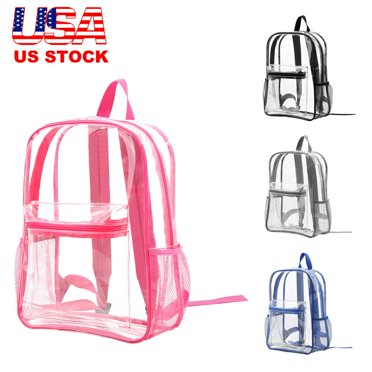 Small Clear Backpack Transparent PVC Security Security School Bag in ...