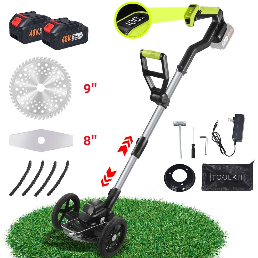 Paddsun Electric Weed Trimmer, 21V Weed Wacker Cordless Weed Whacker ...