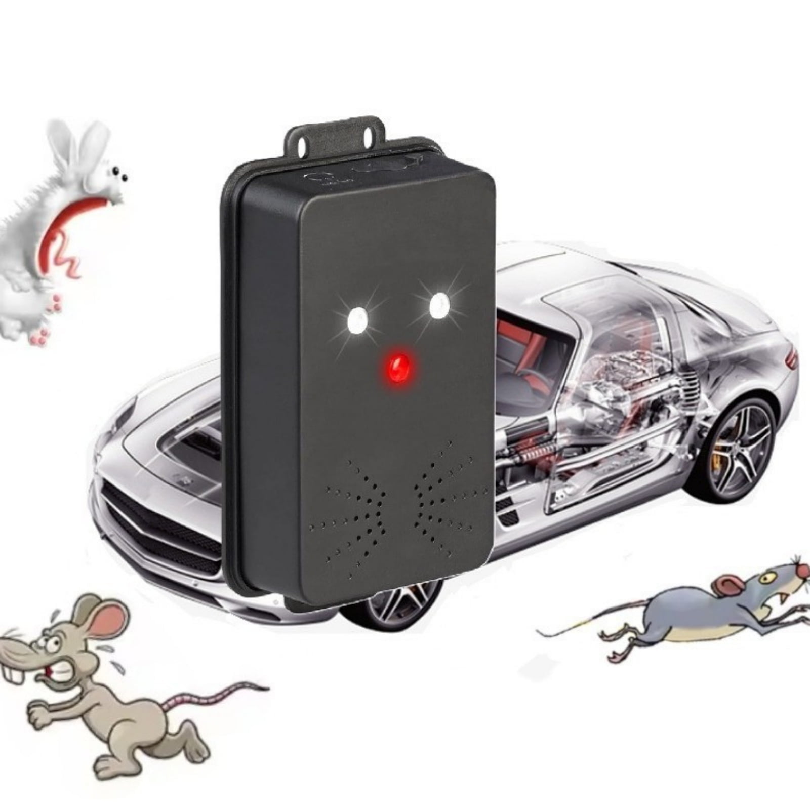 Paddsun Under Hood Rodent Traps with Strobe Light & 3 Power Supply ...