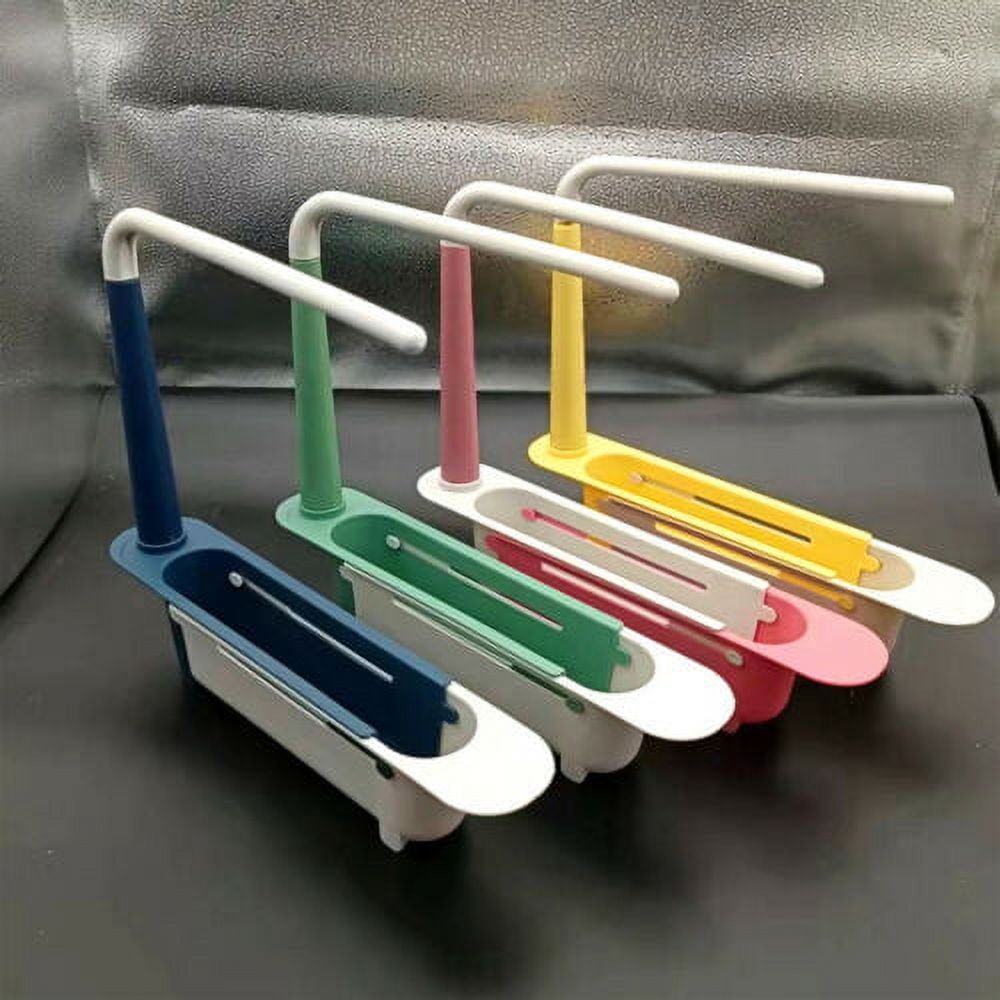 Paddsun Kitchen Telescopic Sink Rack Shelf Sponge Drain Expandable