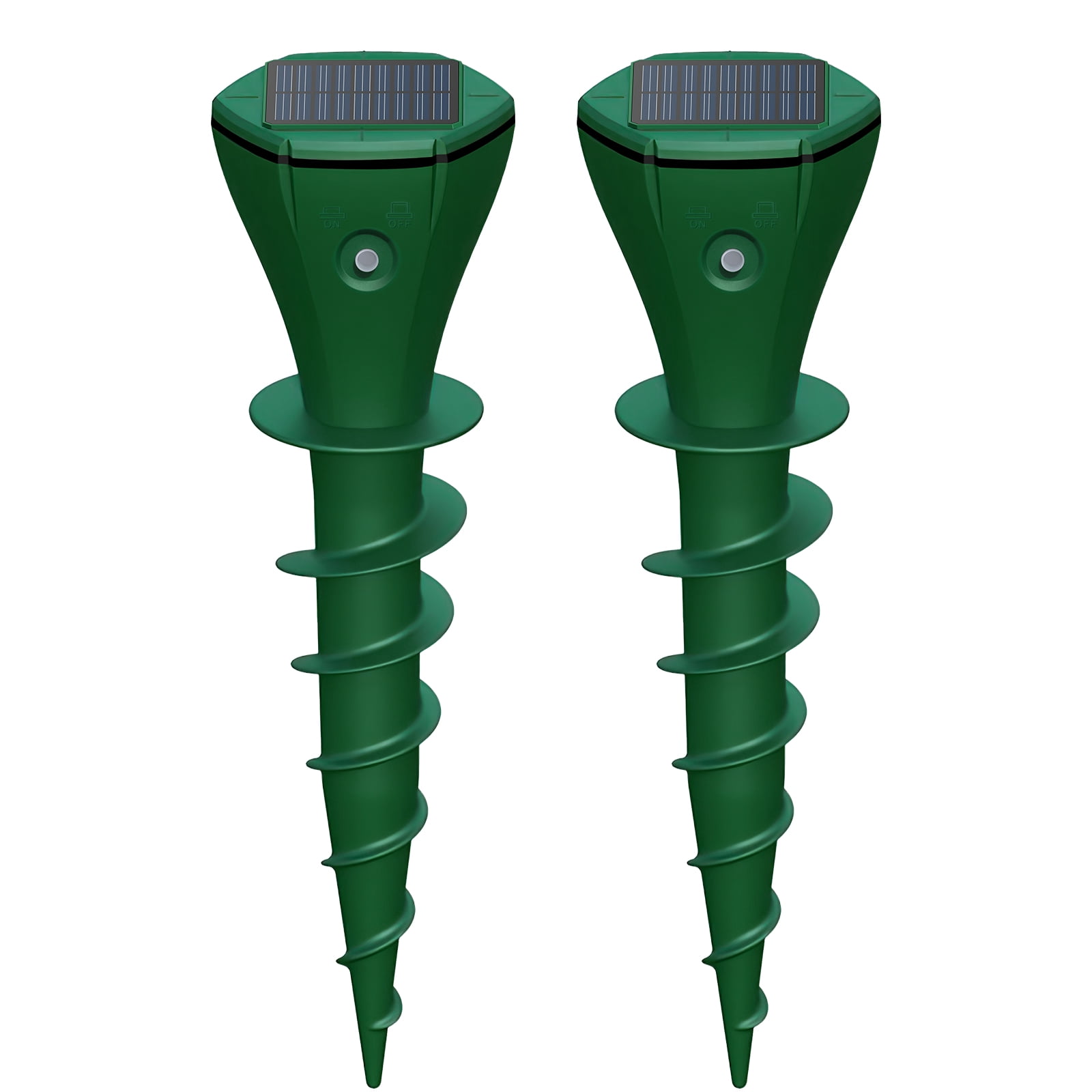 Paddsun Mole Repellent Screw Solar Powered Outdoor Groundhog Deterrent ...