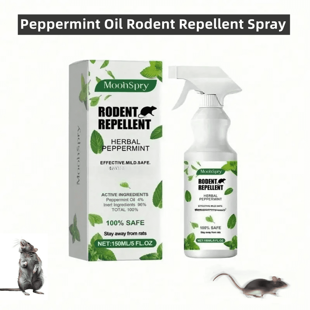 Paddsun Peppermint Oil Rodent Repellent Spray, Mouse Trap Repellent ...