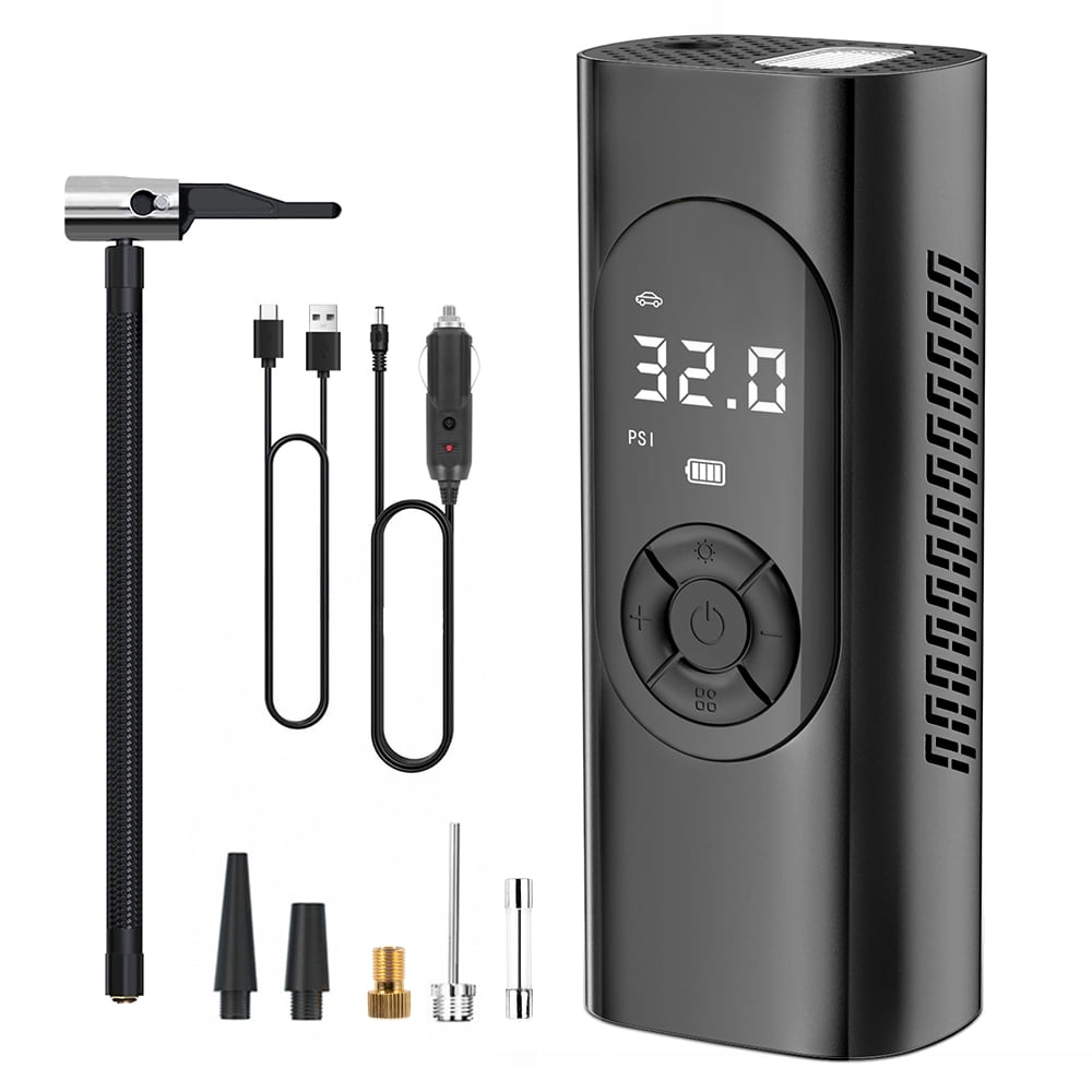 Paddsun Portable Tire Inflator with LED Light - 150PSI Air Compressor ...