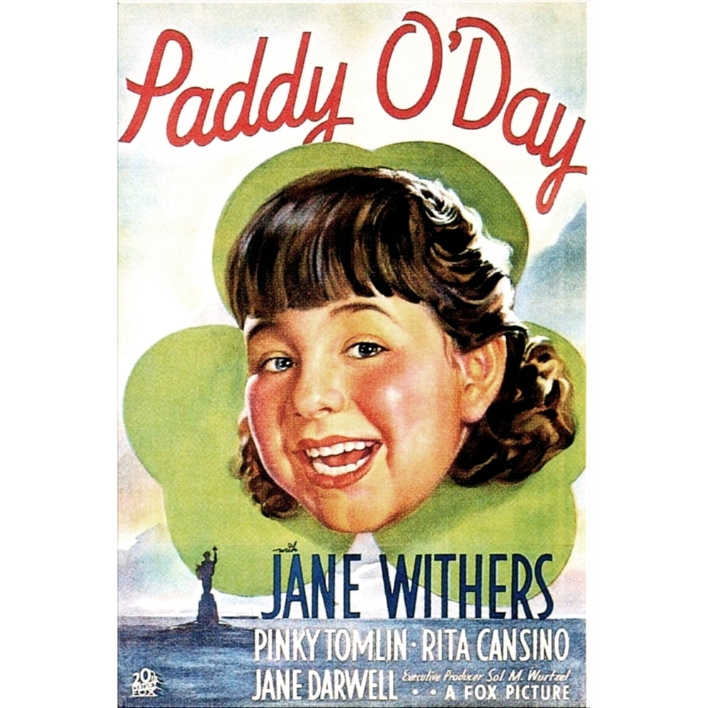 Paddy O'Day U Movie Poster Masterprint - Walmart.com