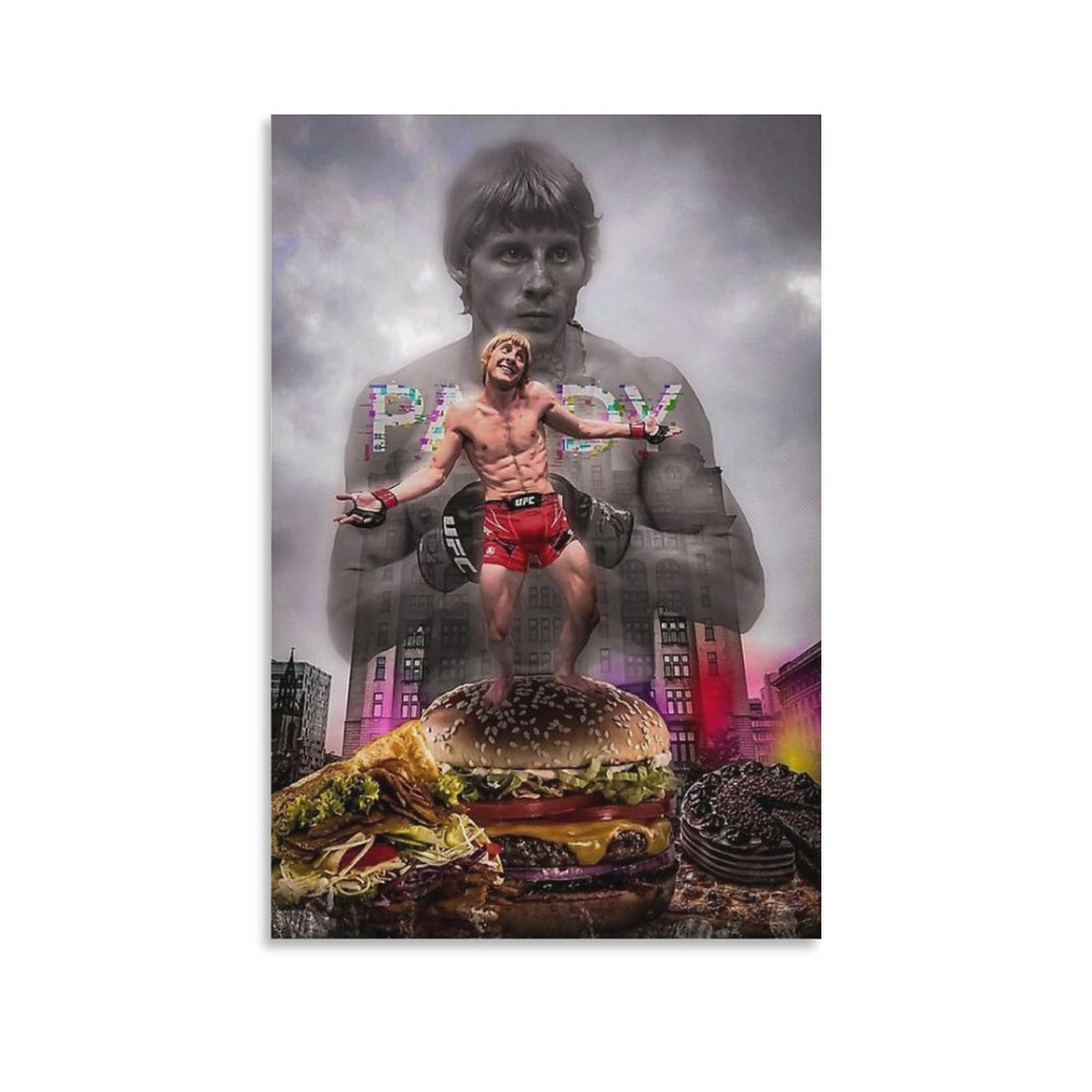 Paddy Pimblett Canvas Poster Posters Art Print Wall Photo Paint Poster ...
