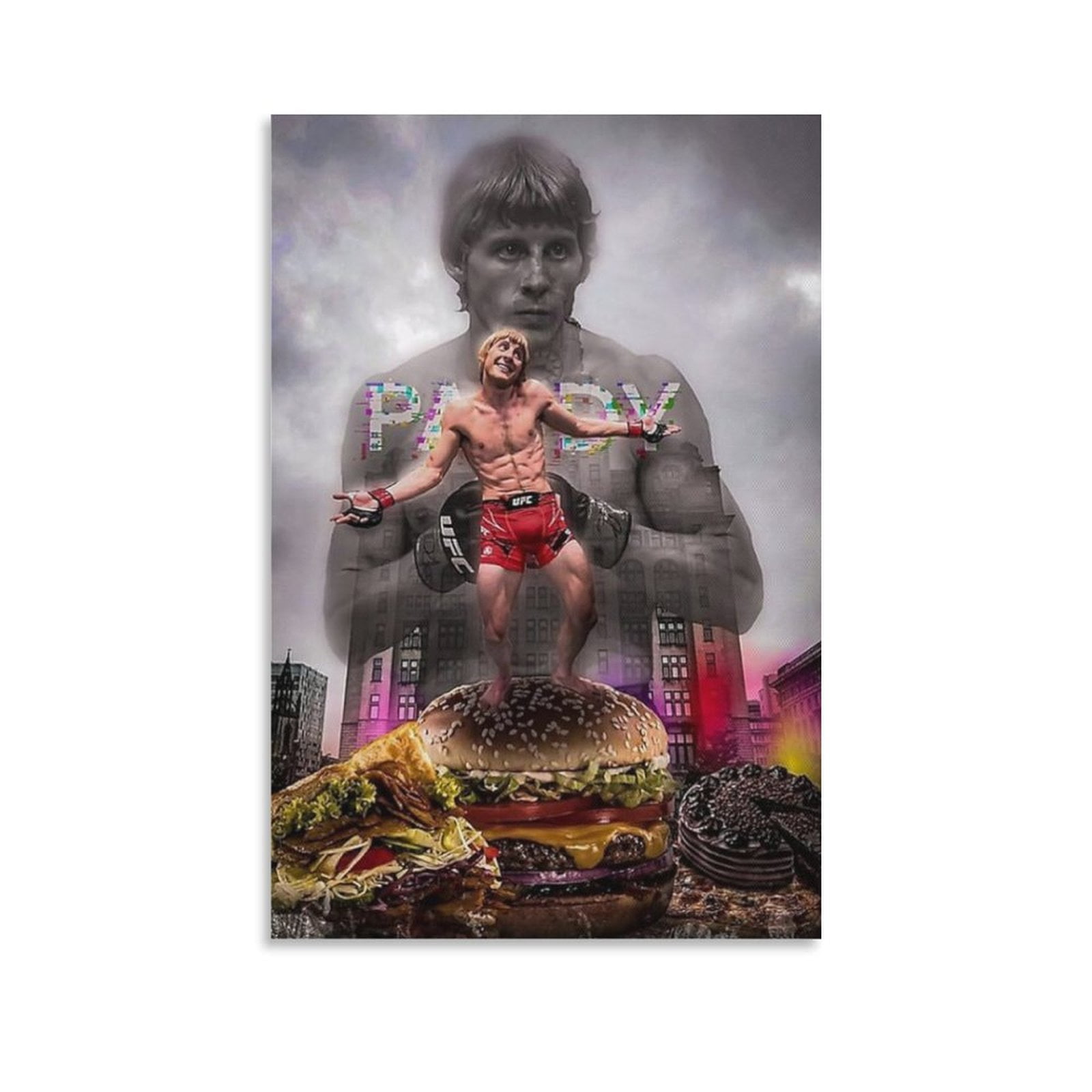 Paddy Pimblett Poster Canvas Wall Art Prints Poster Gifts Photo Picture ...