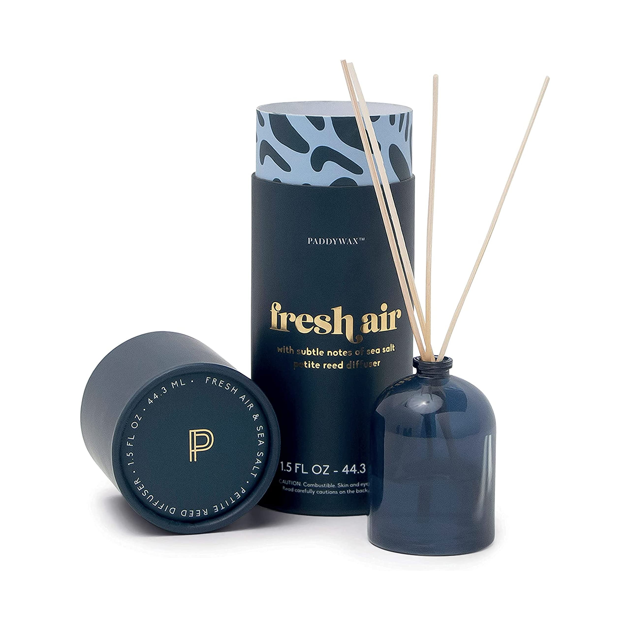 Paddywax Petite Collection Scented Oil Reed Diffuser, 1.5-Ounce, Navy ...