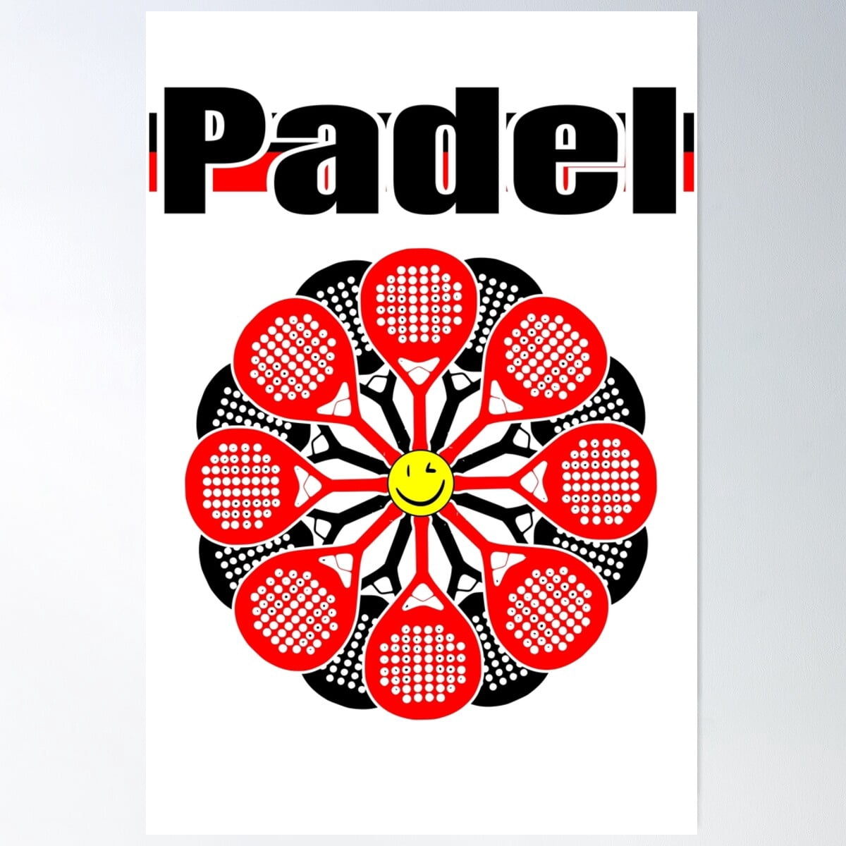 Padel Poster Wall Art, Modern Wall Decor For Living Room Bedroom, 12x18 ...