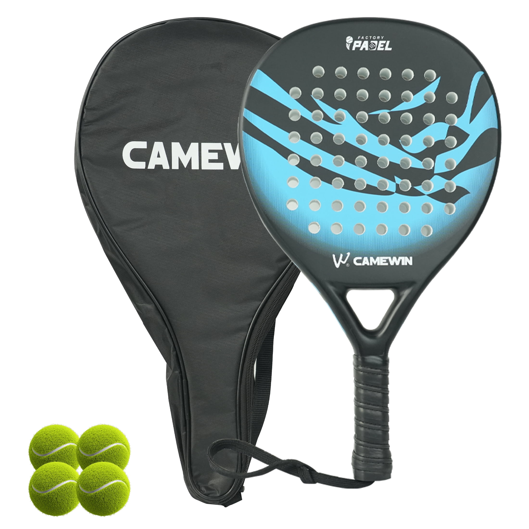 Padel Racket Carbon Fiber Surface with EVA Memory Flex Foam Core ...
