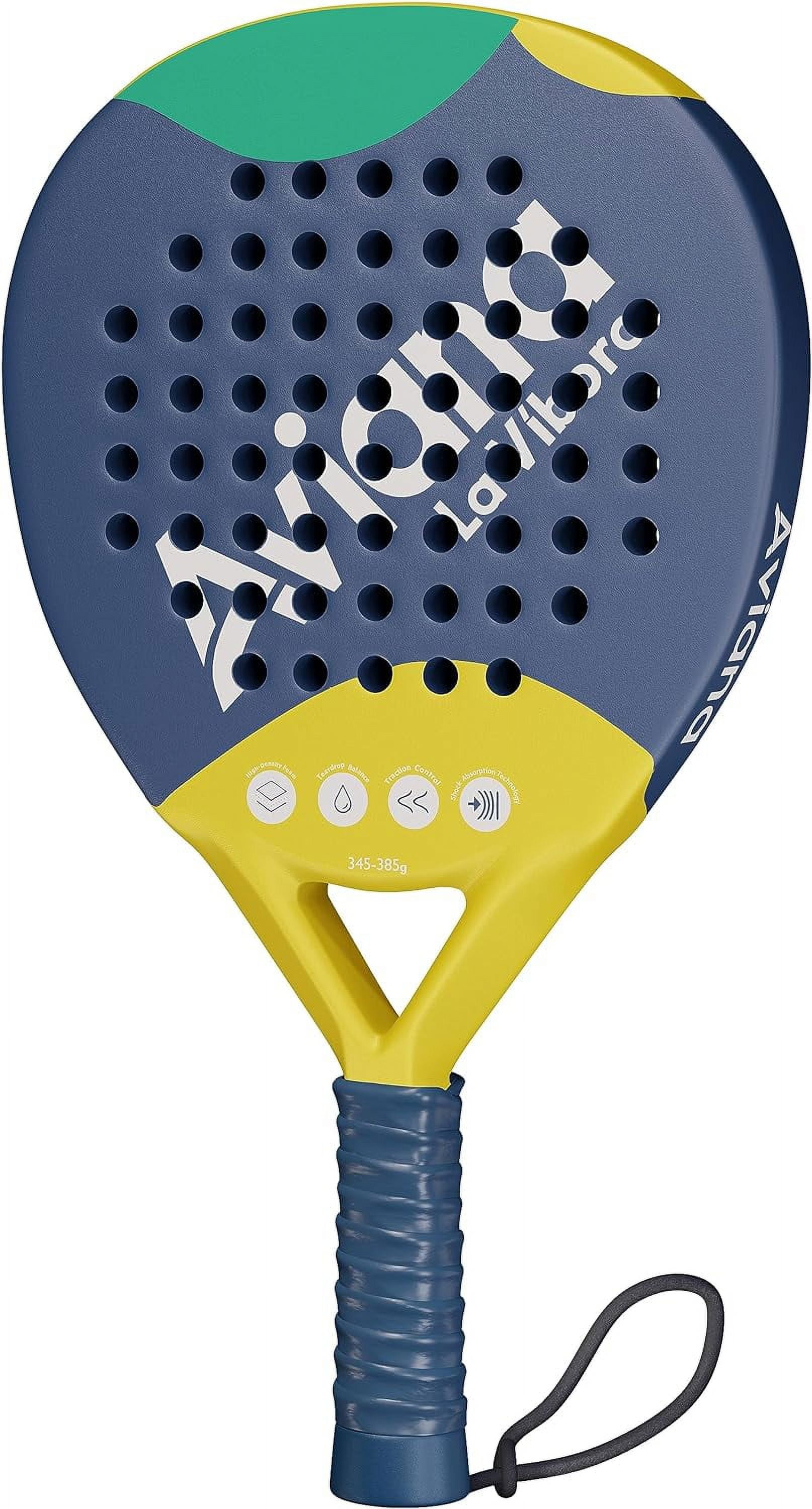 Padel Racket Rough Carbon Fiber Surface and EVA Memory Flex Foam Core ...