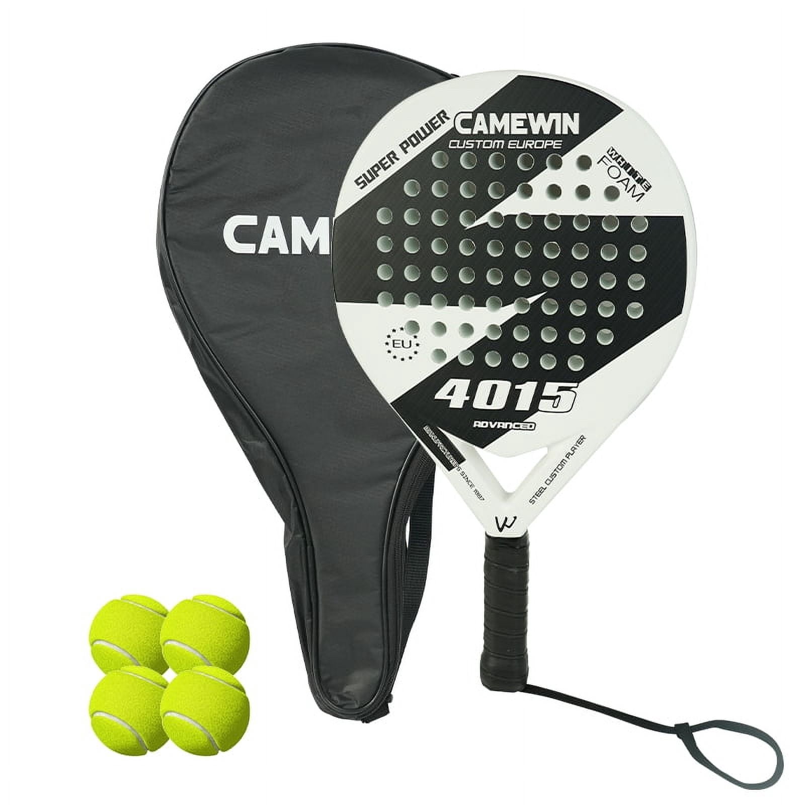 Powkiddy Padel Tennis Racquets with Portable Bag Balls - Walmart.com