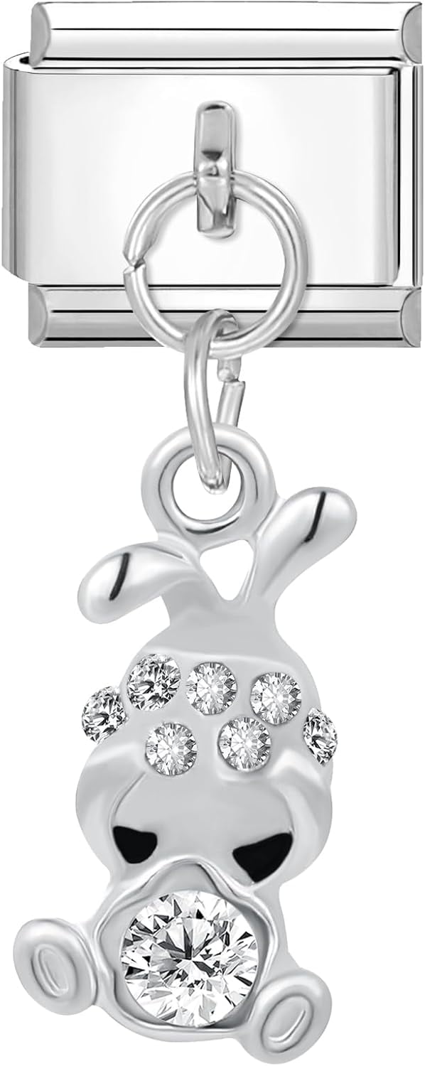 Paderison Italian Pendent Charms Diamond Moon Star 9mm Traditional ...