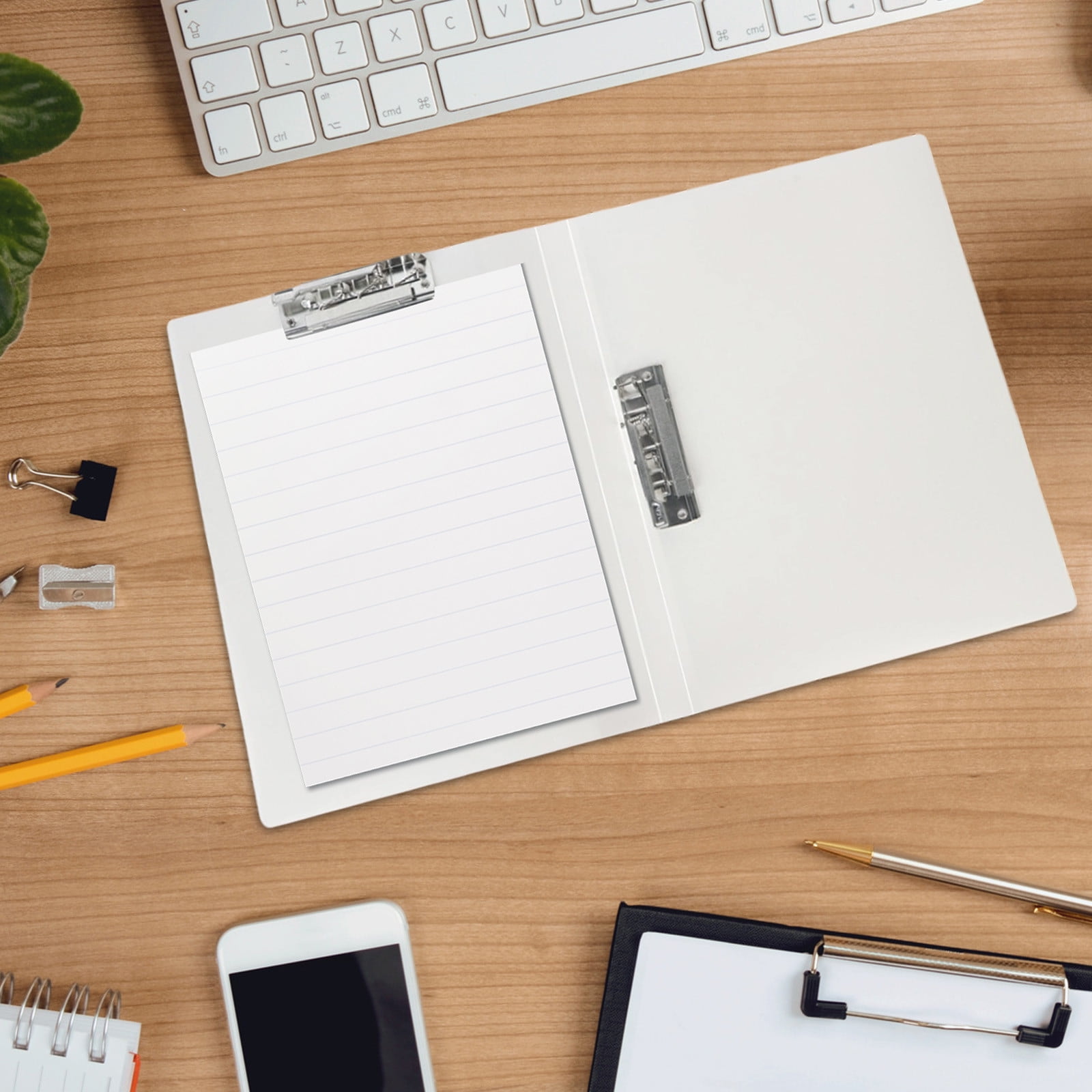 Padfolio Clipboard, A4 Leather Document Folder Portfolio Binder with ...