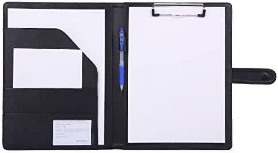MangoFeel Padfolio Clipboard Folder, Faux Leather A4 Writing Pad Holder ...