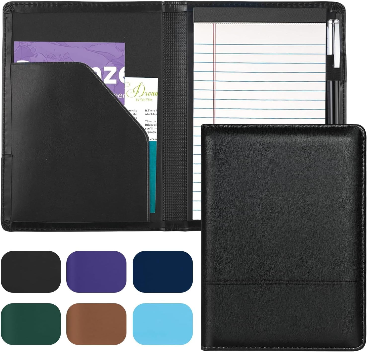 Padfolio/Portfolio Binder, Mini Padfolio Portfolio Binder 5 x 8 Legal ...