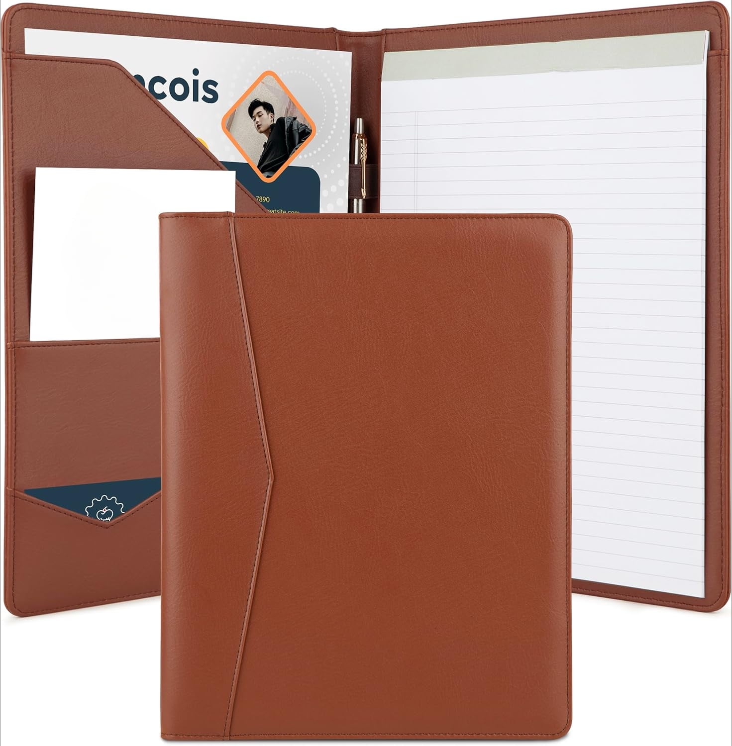 Padfolio Portfolio Organizer Binder (Tan Color) | Interview Resume ...