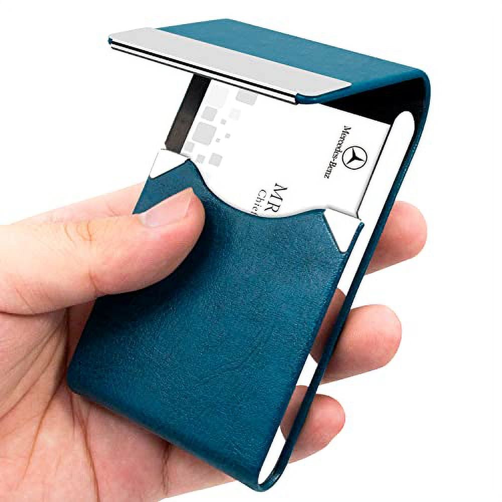 Padike Professional Business Card Holder PU Leather Business Card Case ...