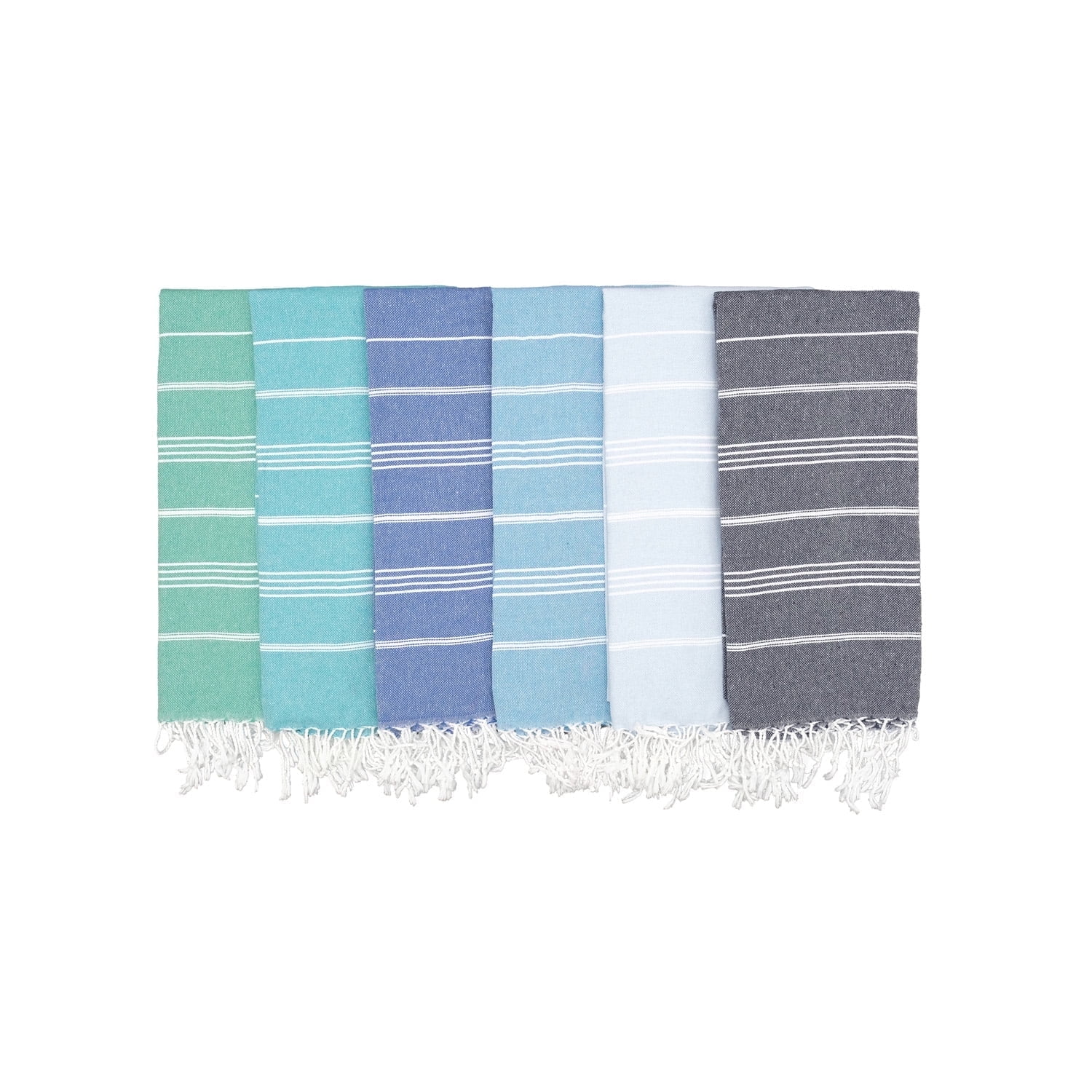 Padishah Home Oversized Turkish Beach Towel 38"x71" Set of 6 - Walmart.com