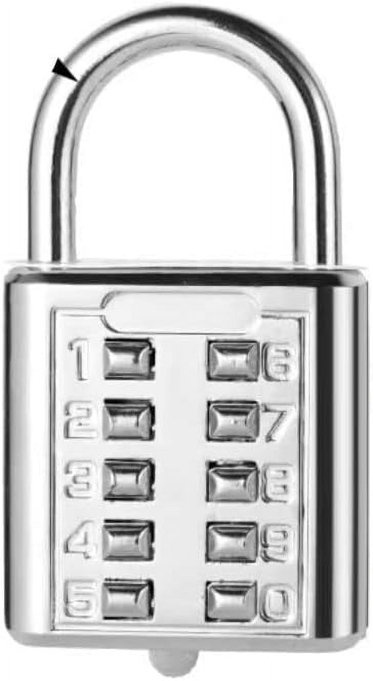 Padlock,Combination Padlock, Resettable Combination Locker Padlock ...