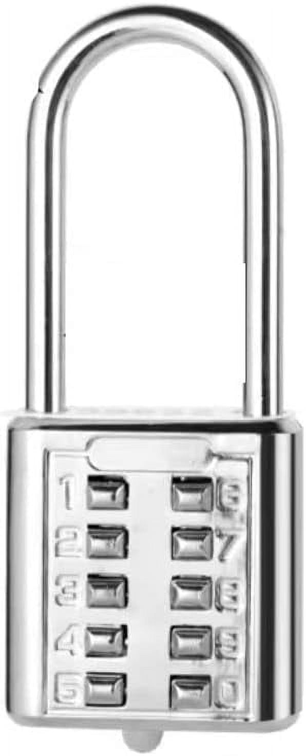 Padlock,Combination Padlock, Resettable Combination Locker Padlock ...