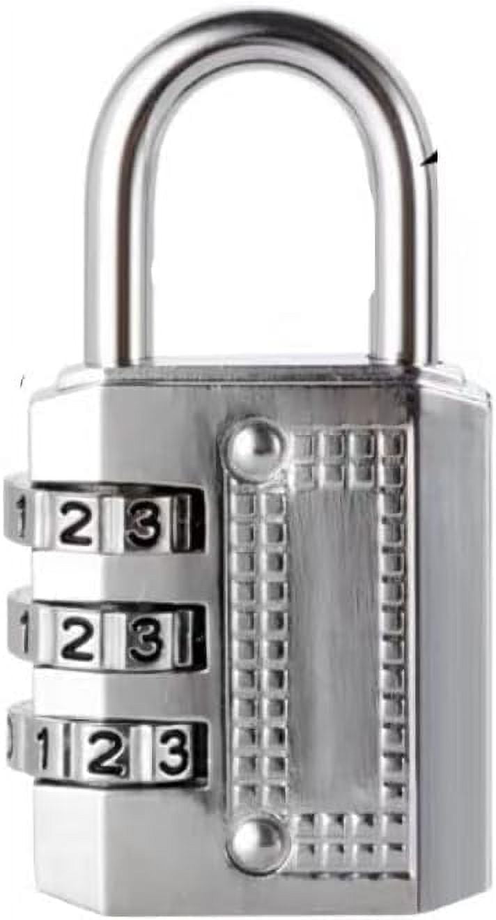 Padlock,Combination Padlock, Resettable Combination Locker Padlock ...
