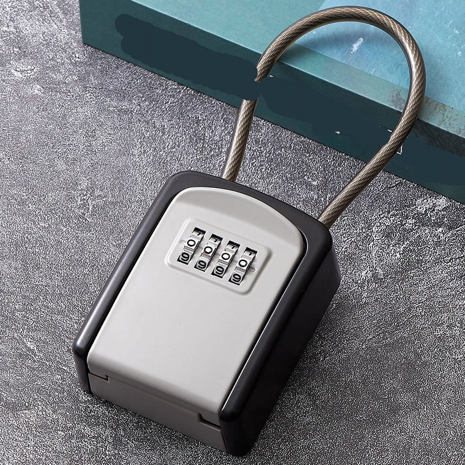 Padlock Key Box Combination Lock Stay Installation Free, Anti-Theft ...