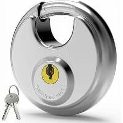 Padlock with Key for Outdoor Use, [Waterproof] [Cut Protection] 70mm ...