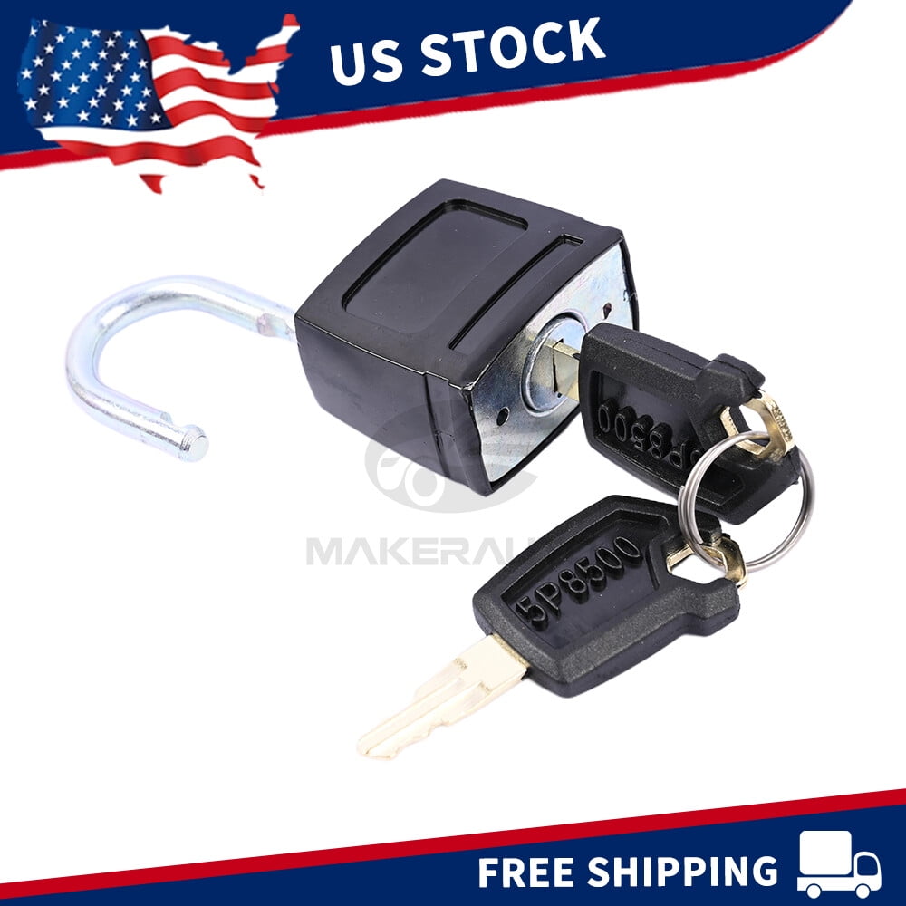 Padlock & Key Set For Caterpillar CAT 5P8500 5P8501 246-2641 Fuel Cap ...