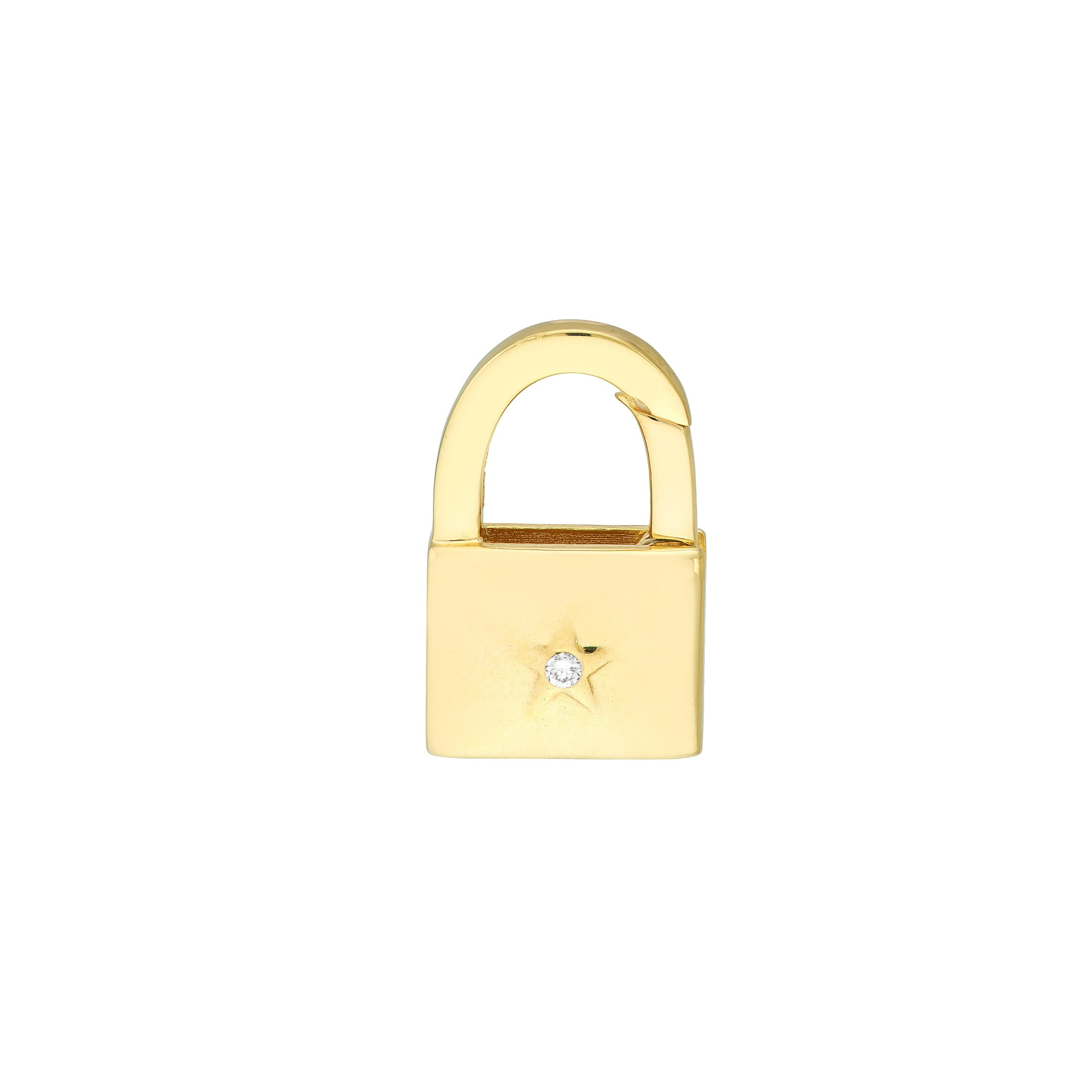 Padlock Shaped Push Lock with Diamond Star - Walmart.com