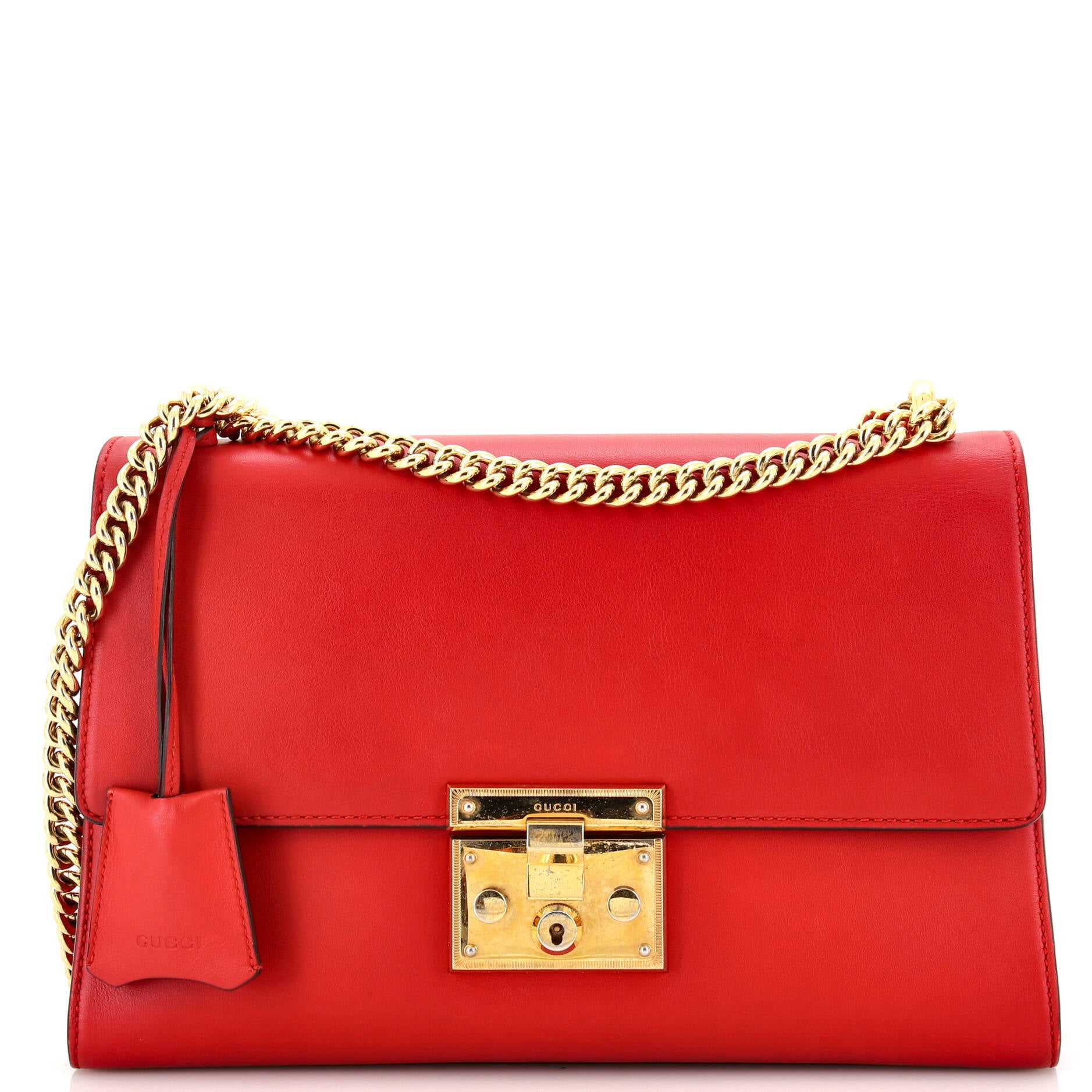 Pre-Owned Padlock Shoulder Bag Leather Medium by Rebag - Walmart.com