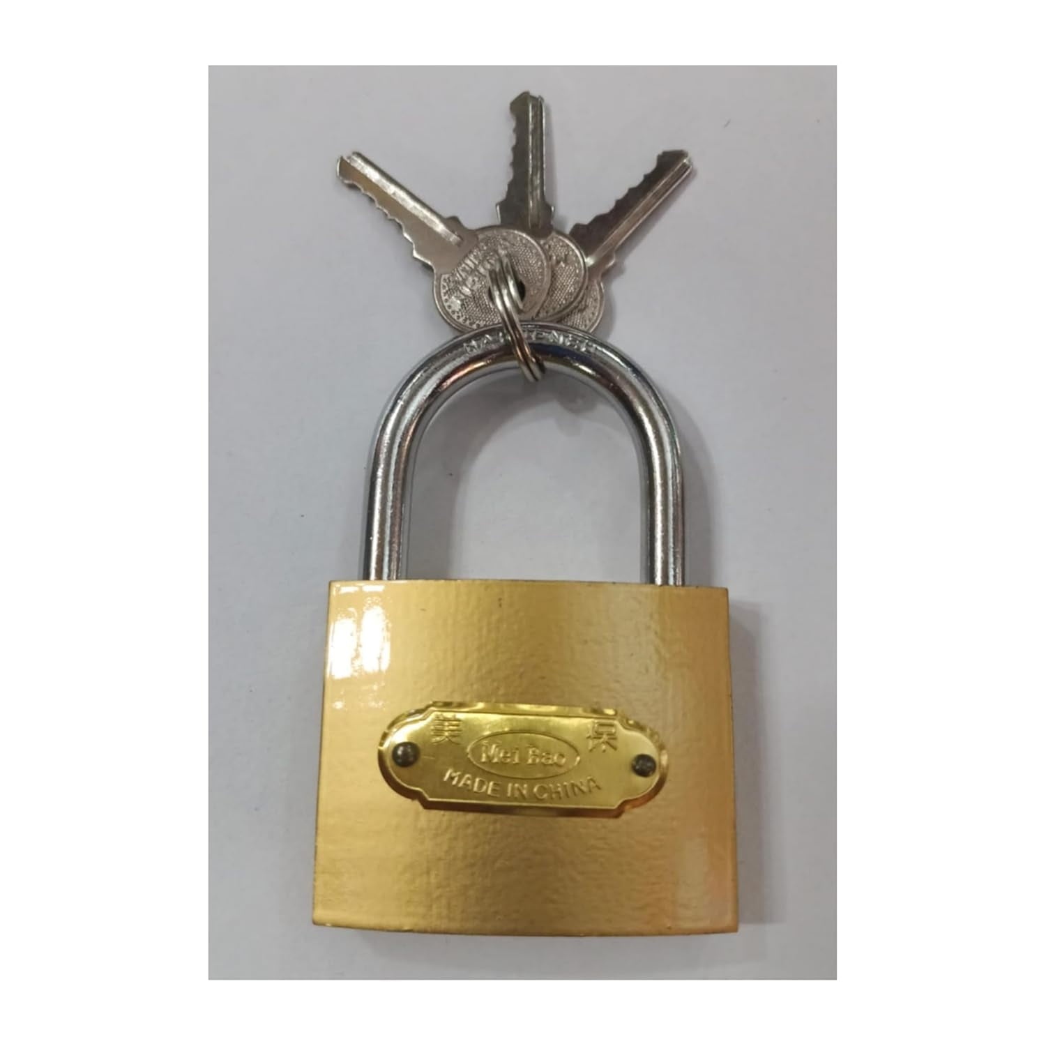 Padlock with 3 Keys Made in China 63 mm Offices and Shutter Pressing ...